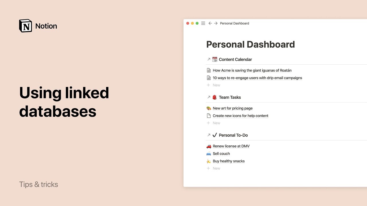 Data sources & linked databases – Notion Help Center