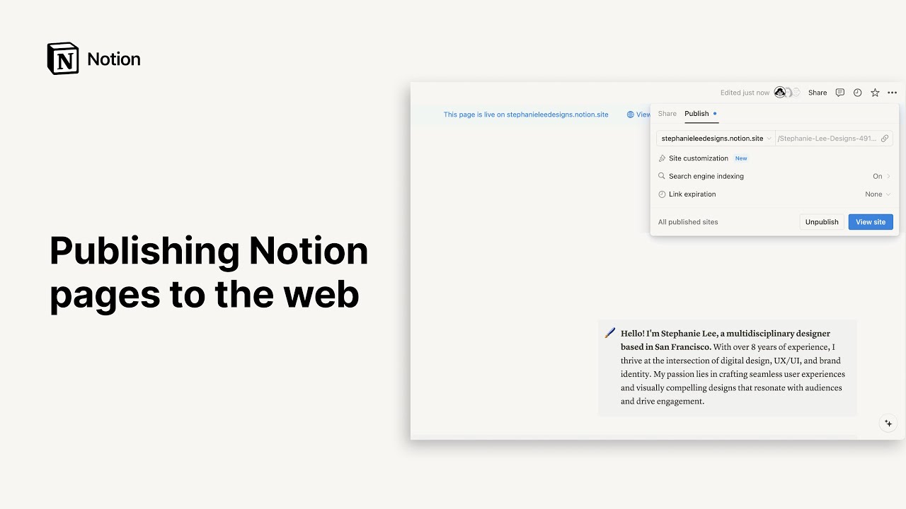 Publish a Notion Site – Notion Help Center