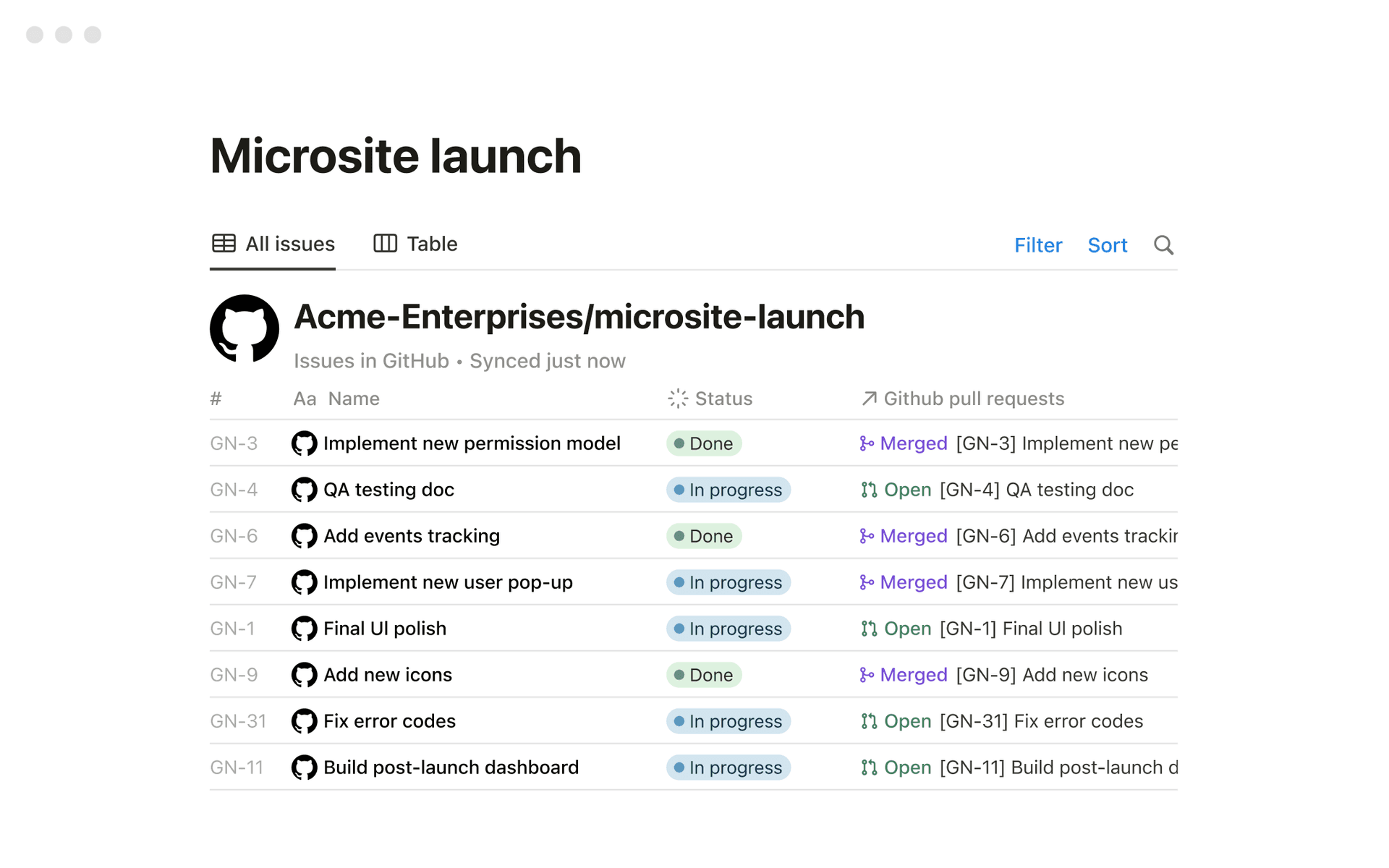 Notion – 全周期项目管理
