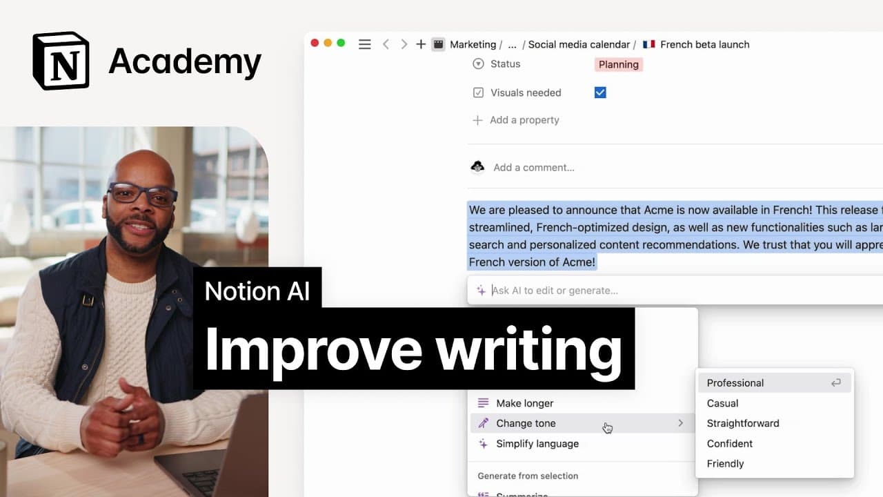 Notion Academy — Getting started with Notion AI