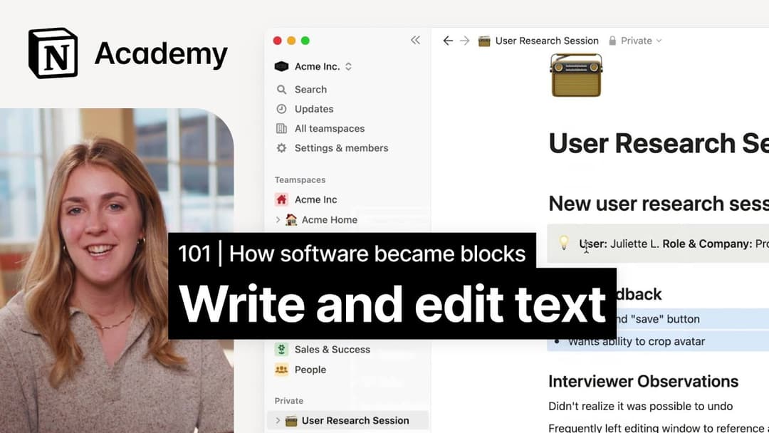 Notion Academy — 101: Introduction