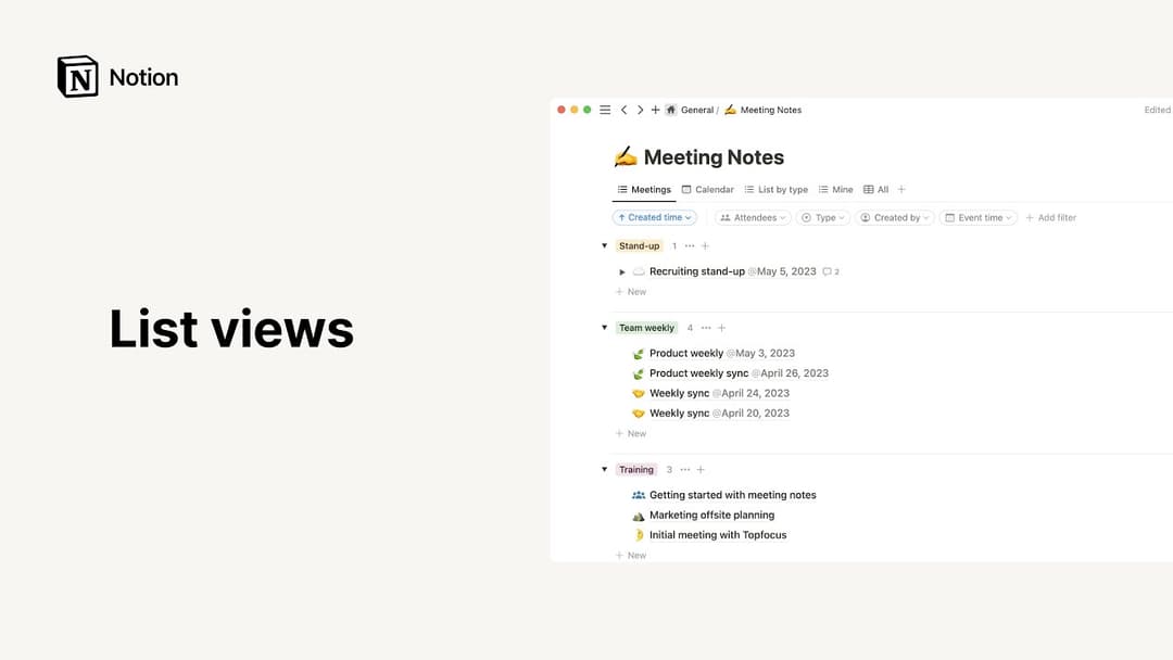 Notion Academy — Organize information with databases
