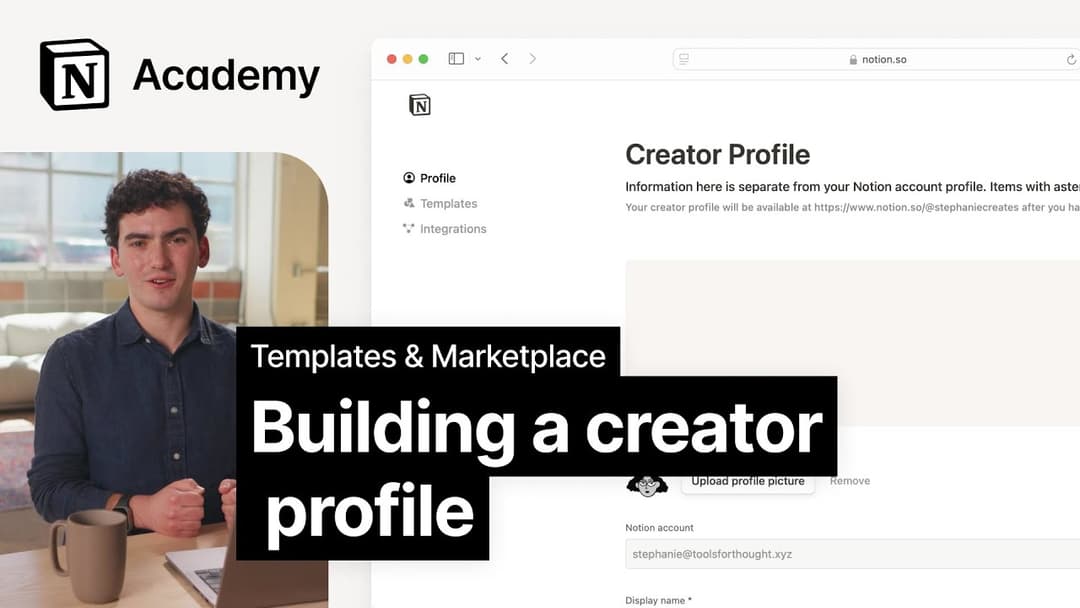 Notion Academy — Getting started with templates and Marketplace
