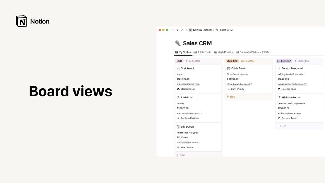 Notion Academy — Organize information with databases