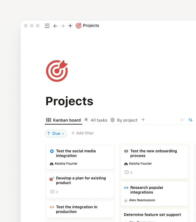 Your connected workspace for wiki, docs & projects | Notion