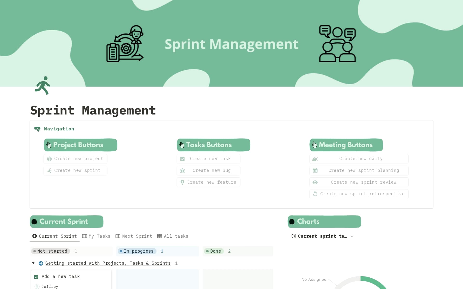Project Management Gantt Chart Template Notion Marketplace