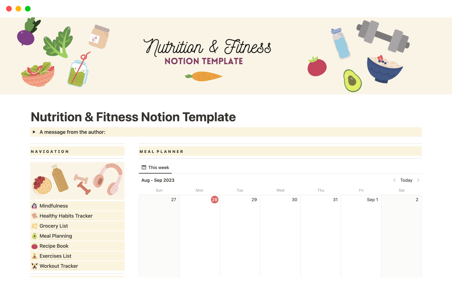 Nutrition 2.0 Template | Notion Marketplace