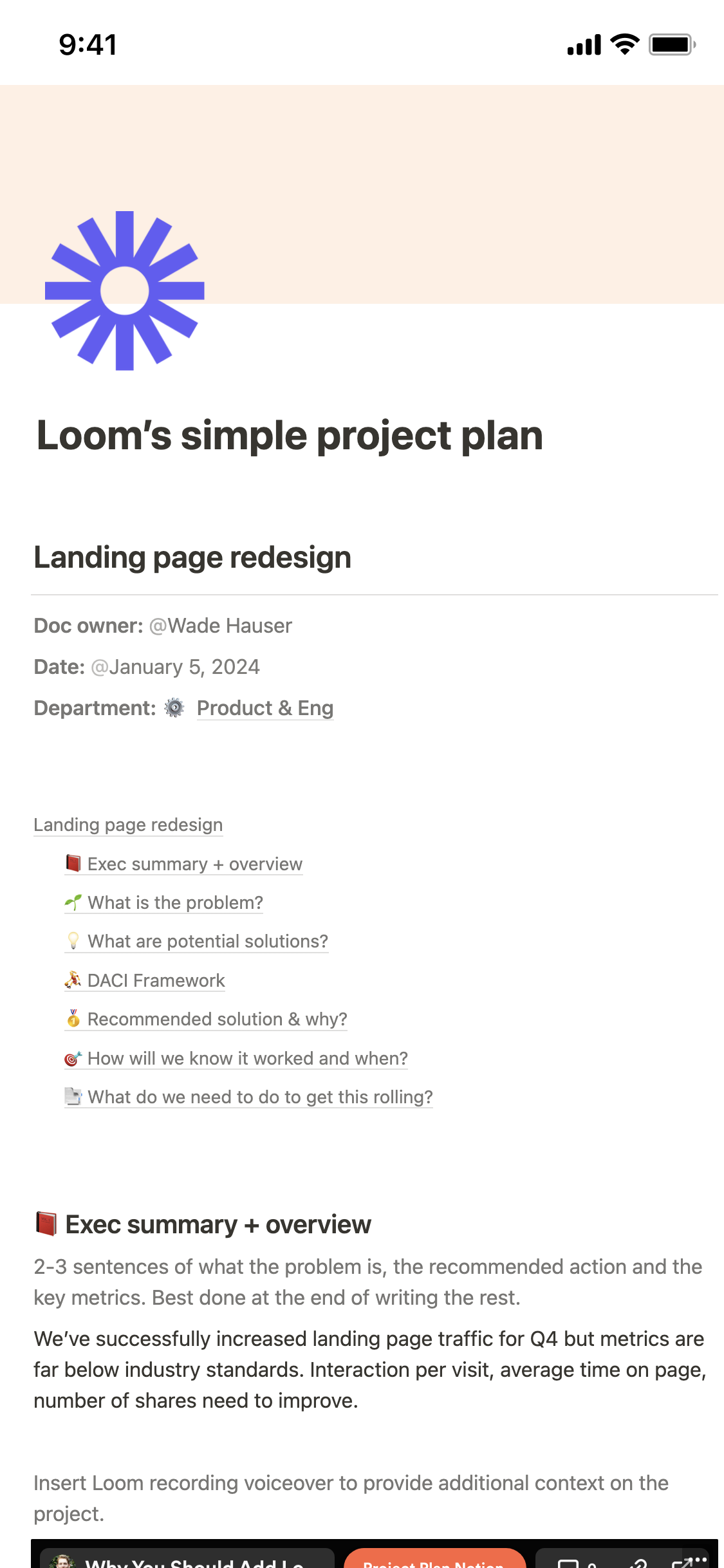 Create and Organize Your Project Plans with Notion