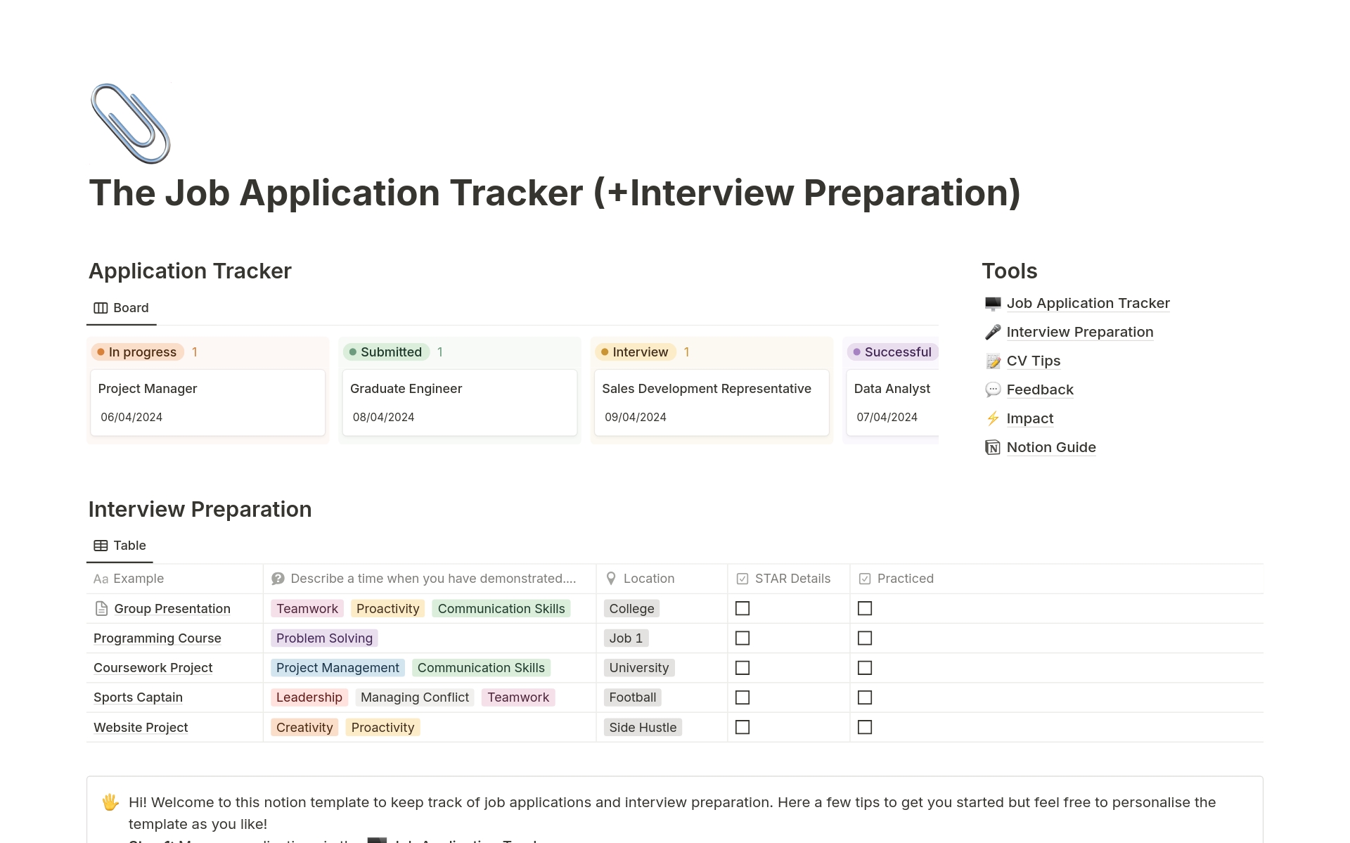 Amazon Interview Prep - AWS Template by Stuart Sharpe | Notion Marketplace