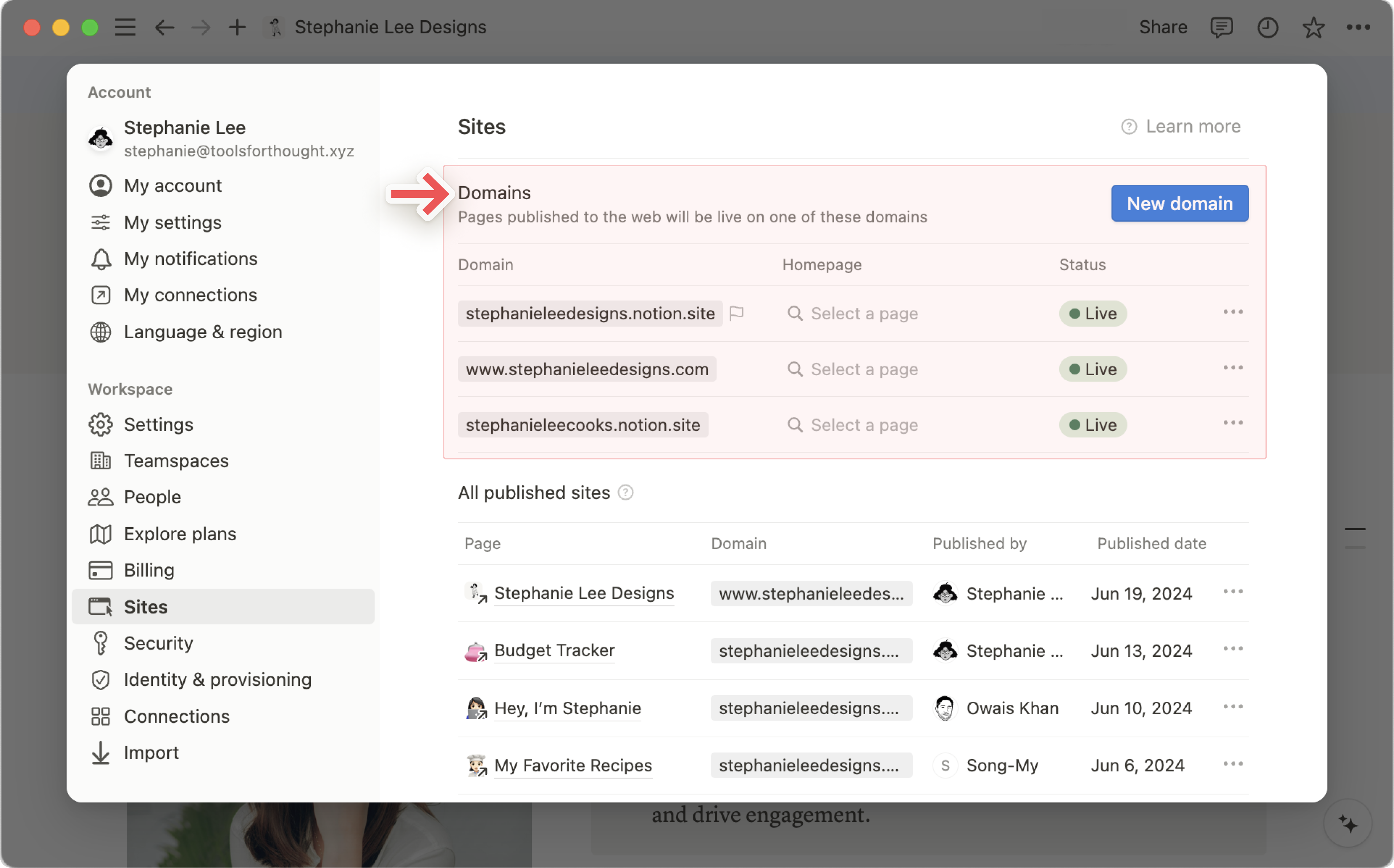 Manage your Notion Sites – Notion Help Center