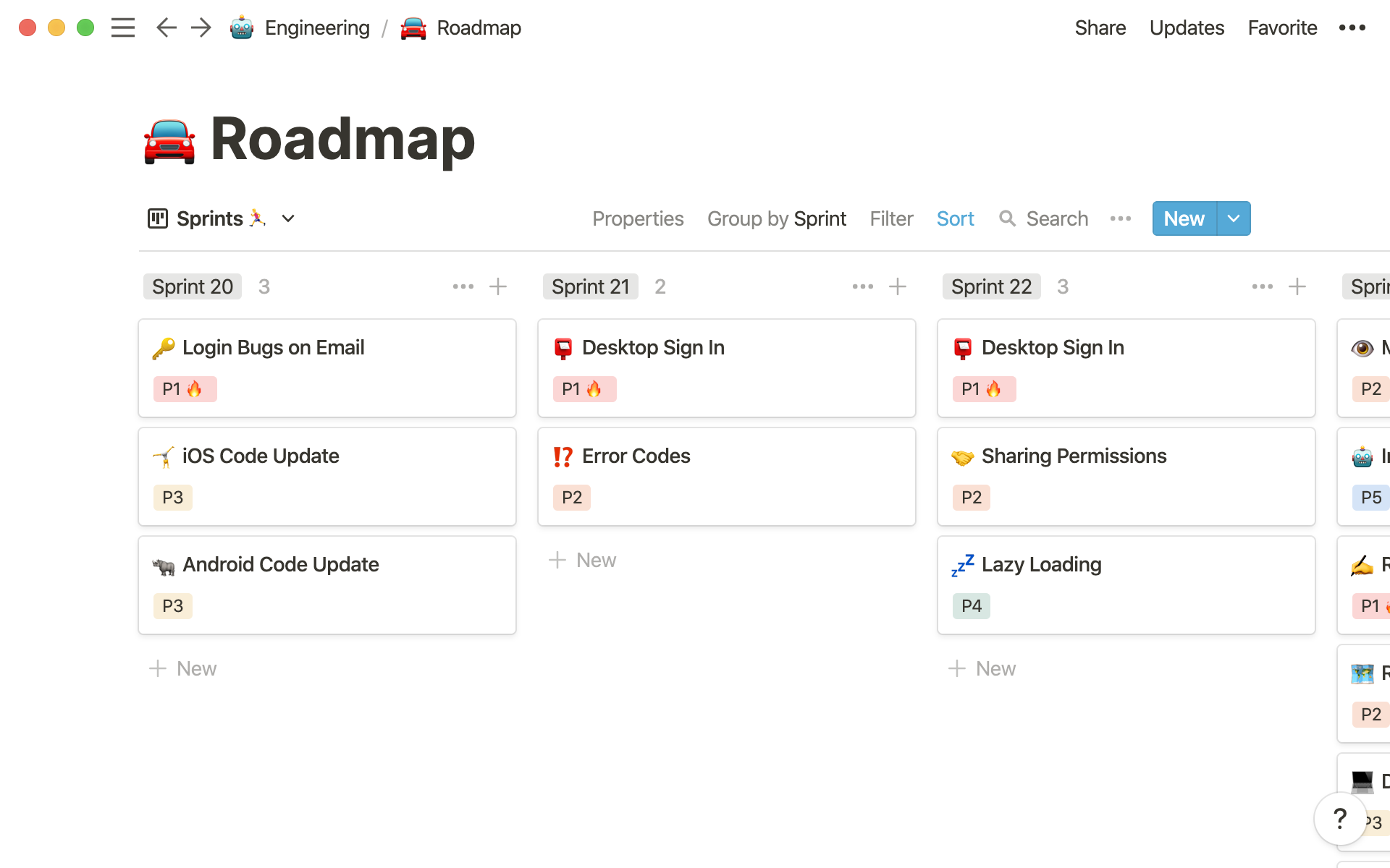 Build a custom Scrum board in Notion