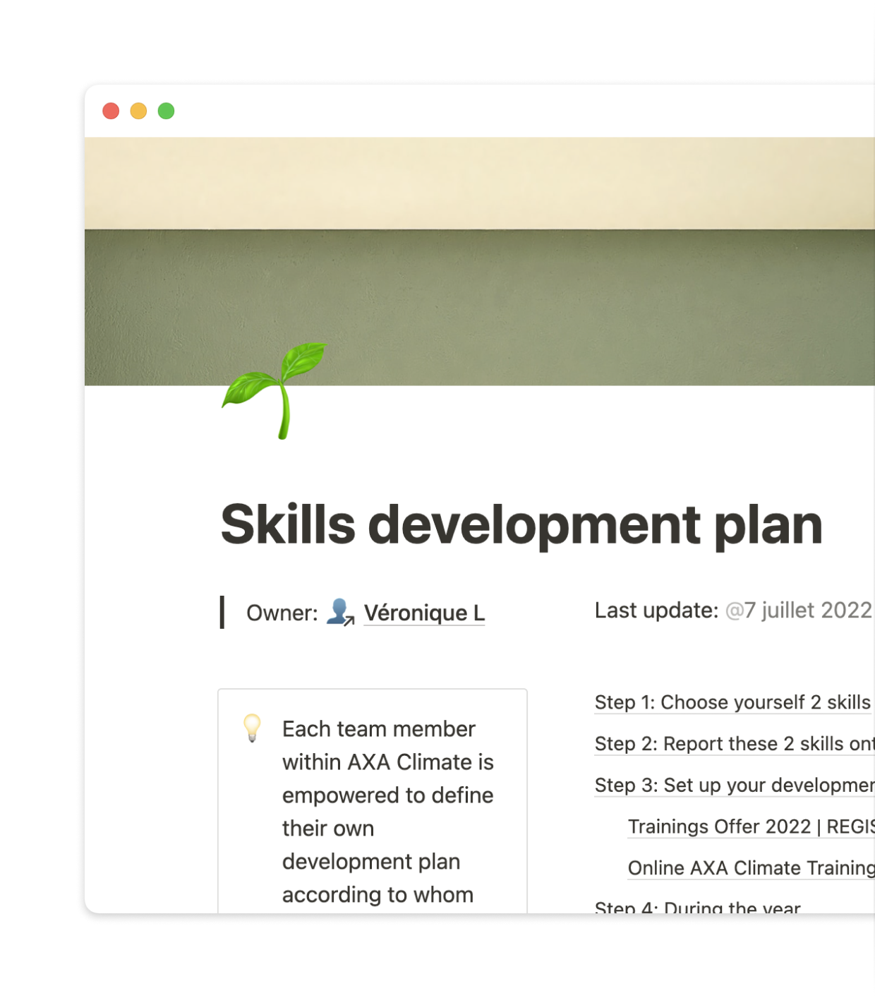 AXA Climate, la transition grâce à Notion