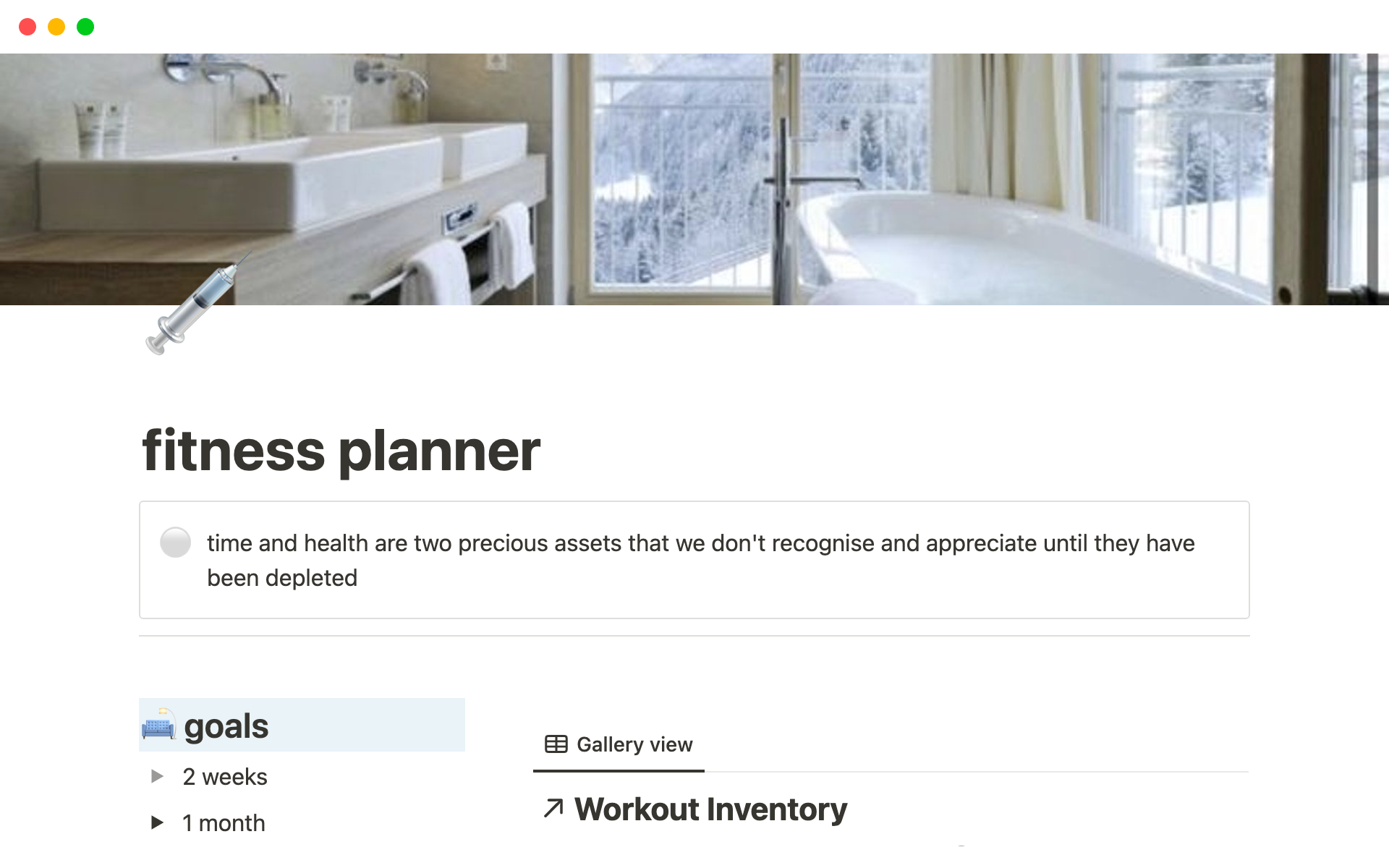 Reach Your Fitness Goals with Detailed Workout Plans | Notion
