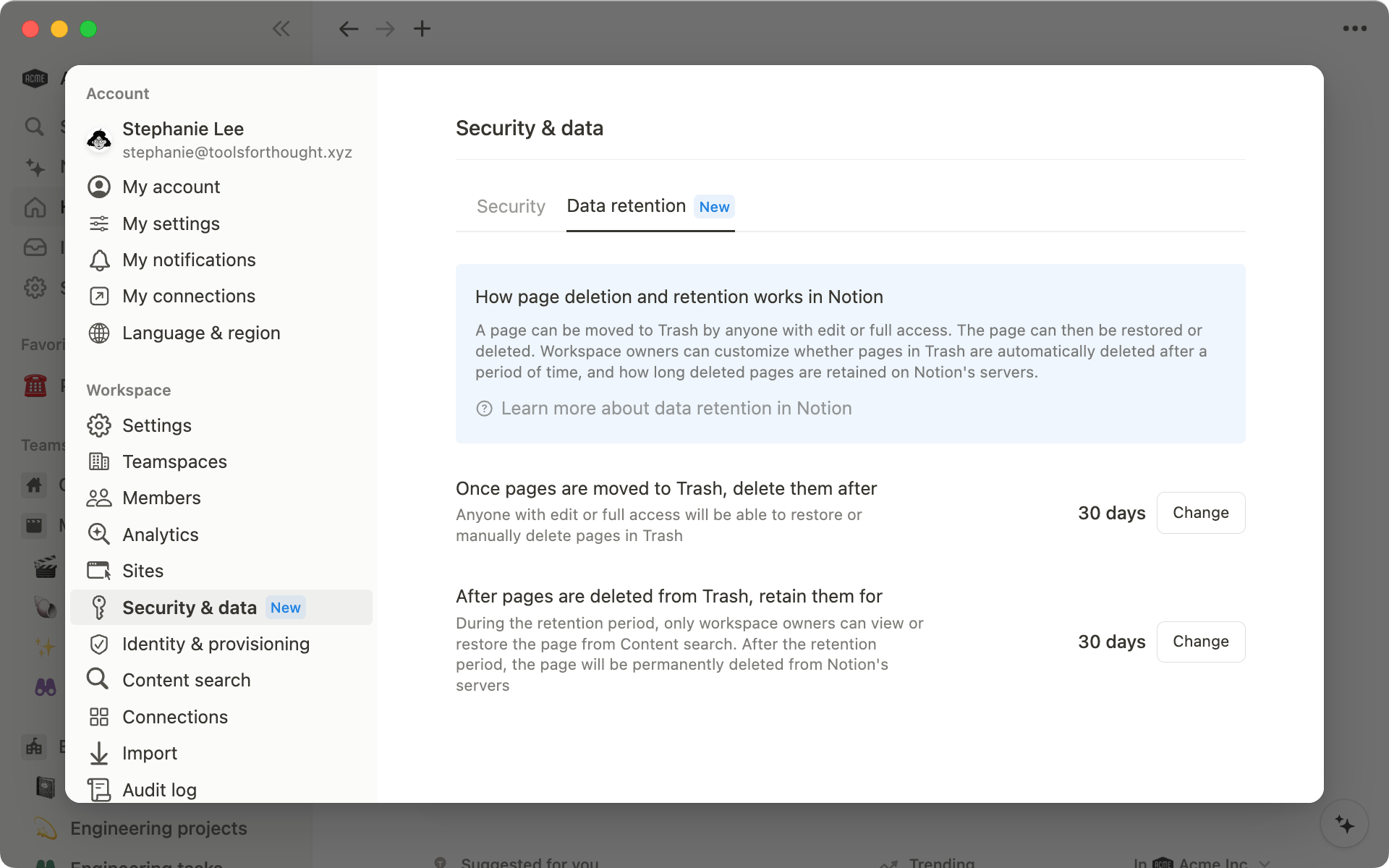 Use Notion S Data Retention Settings To Keep Your Team Compliant
