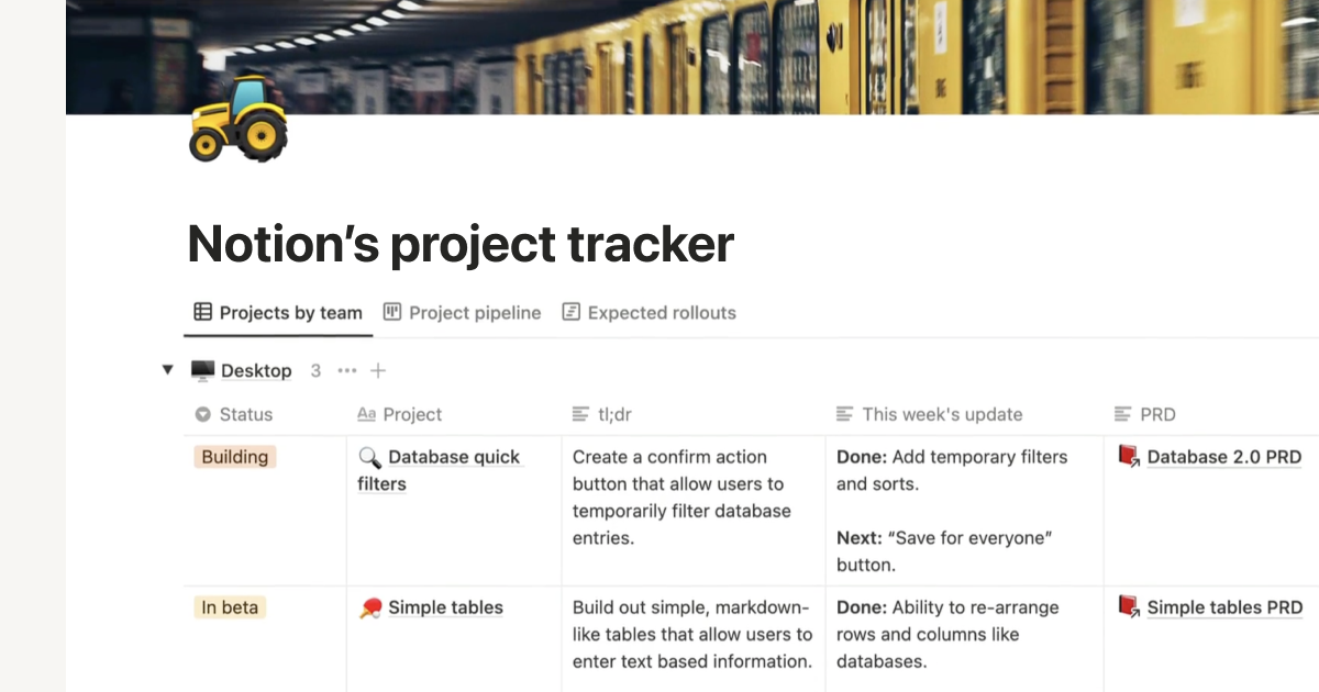 Product Requirements Doc (PRD) Template by Martin Merschroth | Notion ...