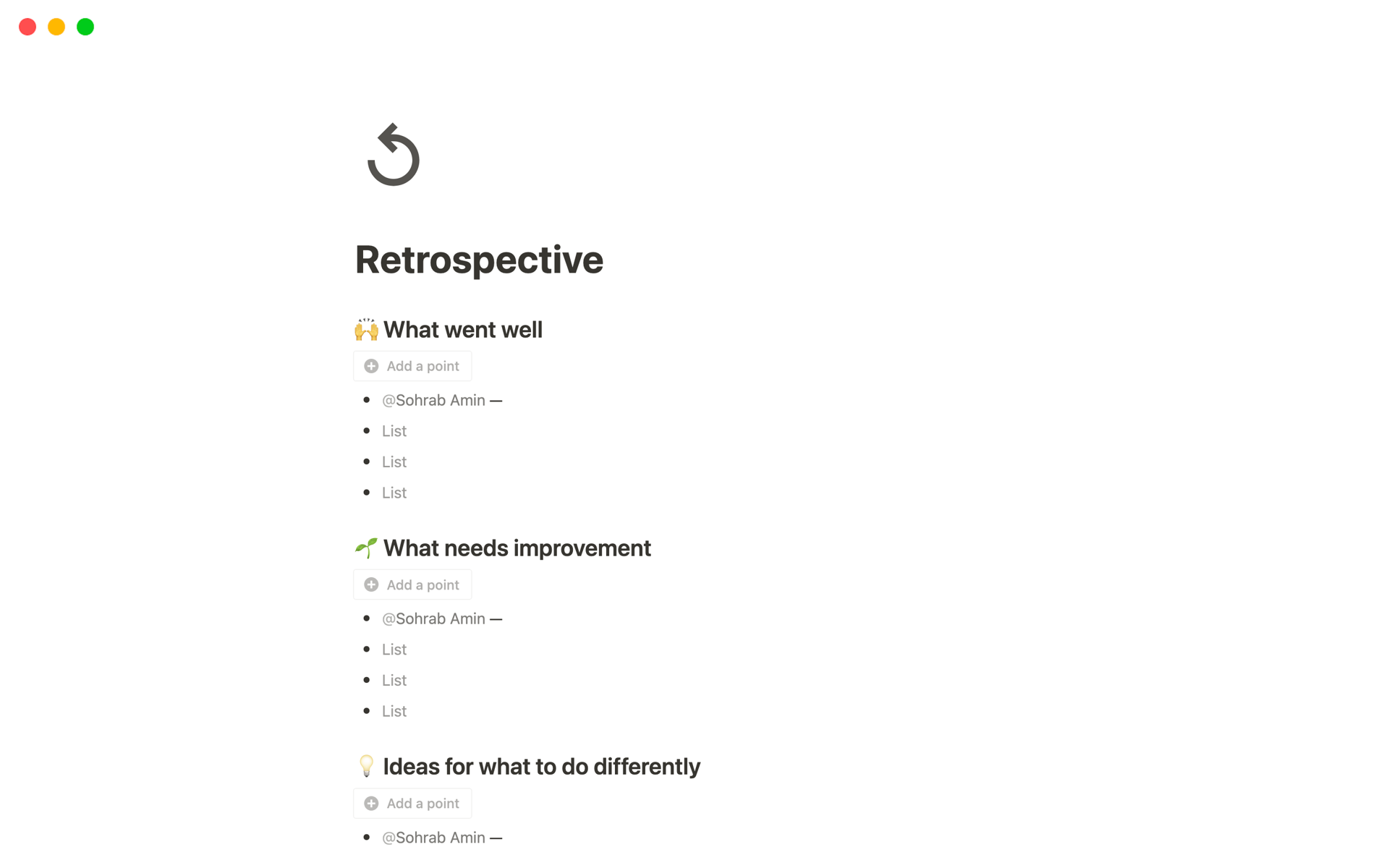 Best 10 Retrospective Templates for Product Strategists | Notion ...