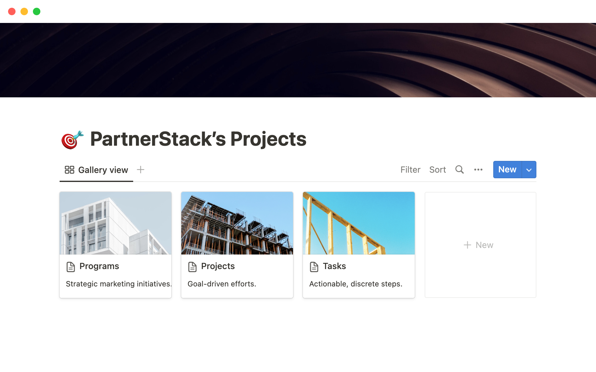 PartnerStack's Projects Template | Notion Marketplace