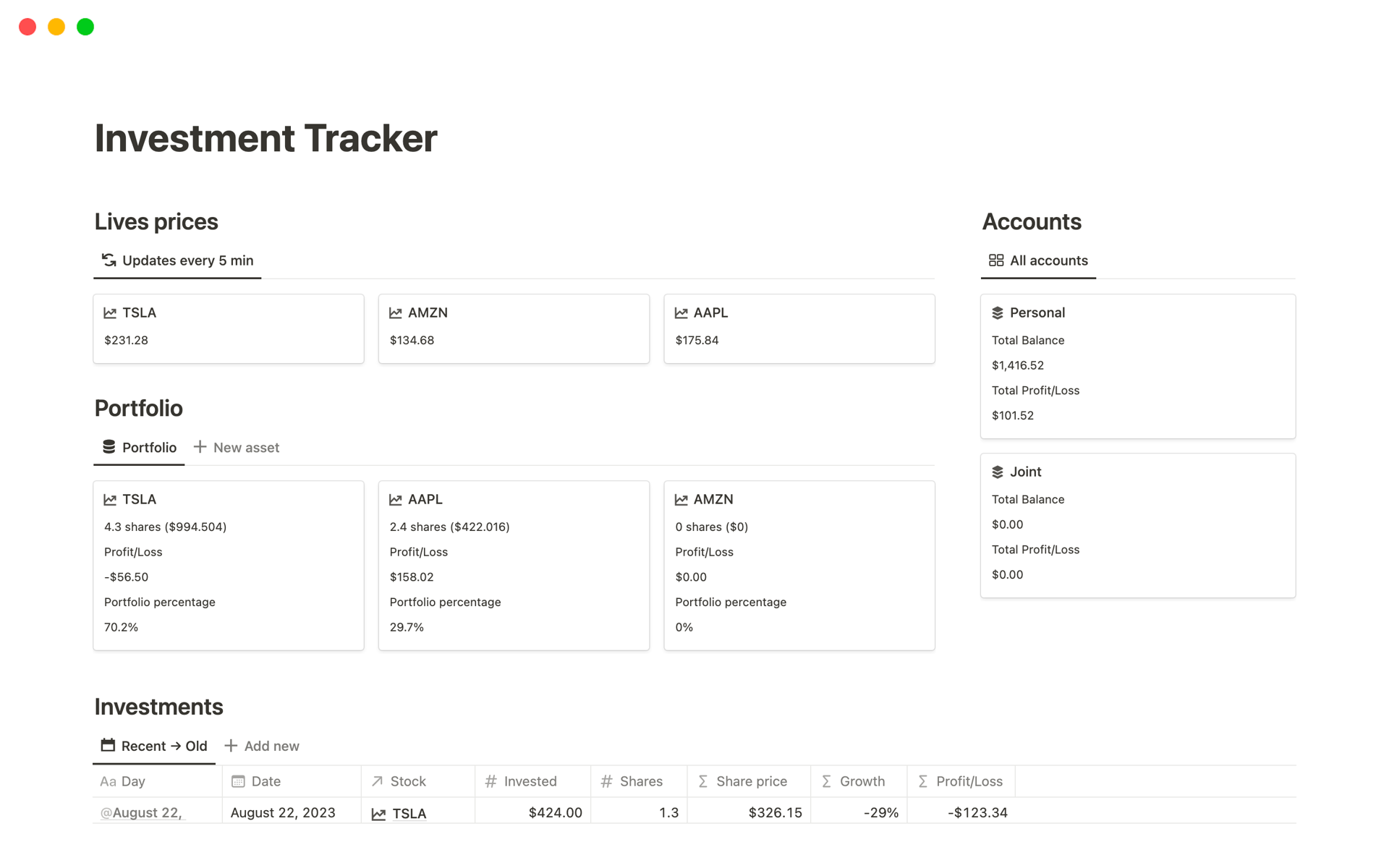 Money Tracker Template | Notion Marketplace
