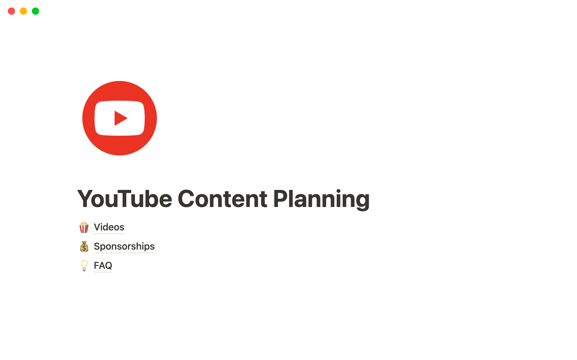YouTube Content Planner Template by Mike Strives | Notion Marketplace