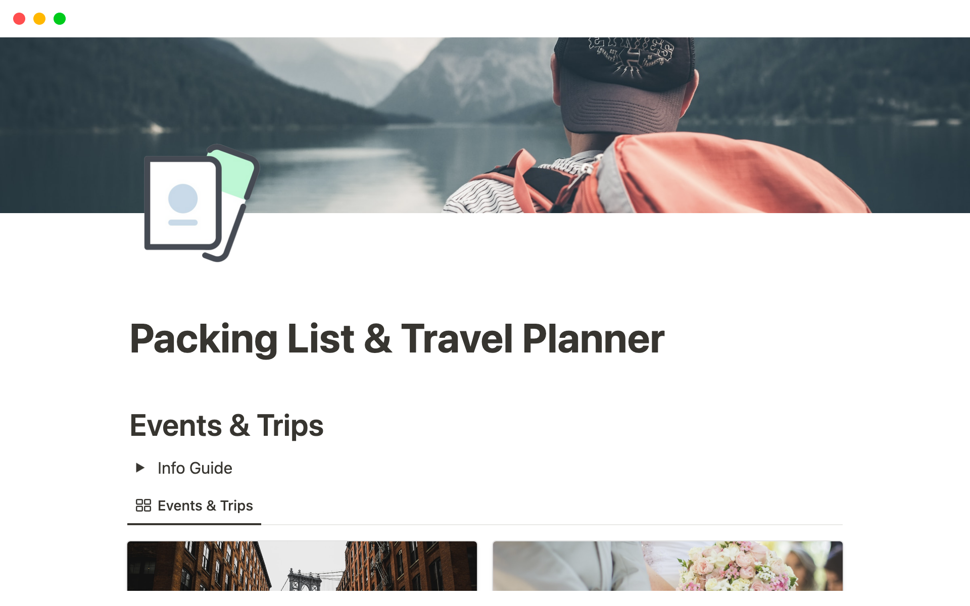 Packing List & Travel Planner Template | Notion Marketplace