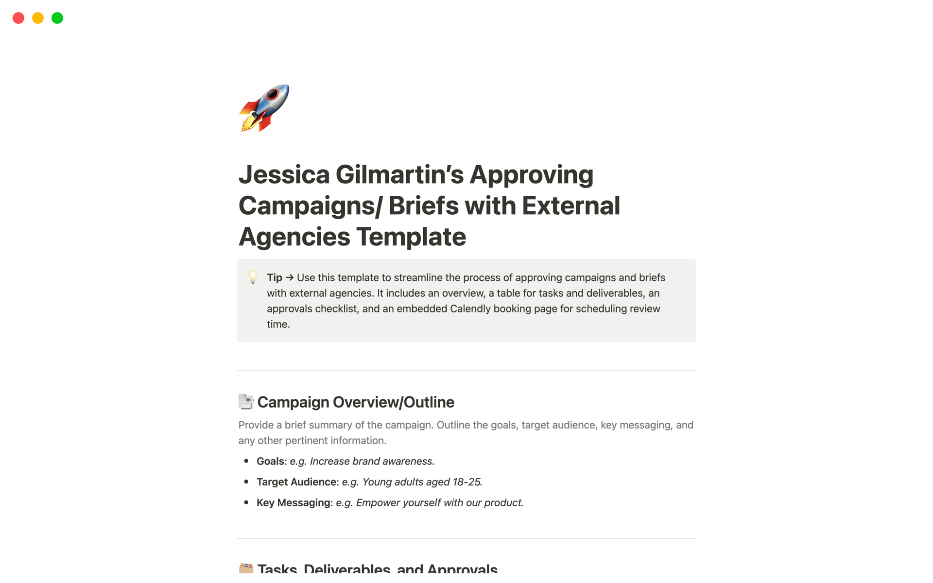 Best 7 Campaign Brief Templates for Marketing Coordinators | Notion ...