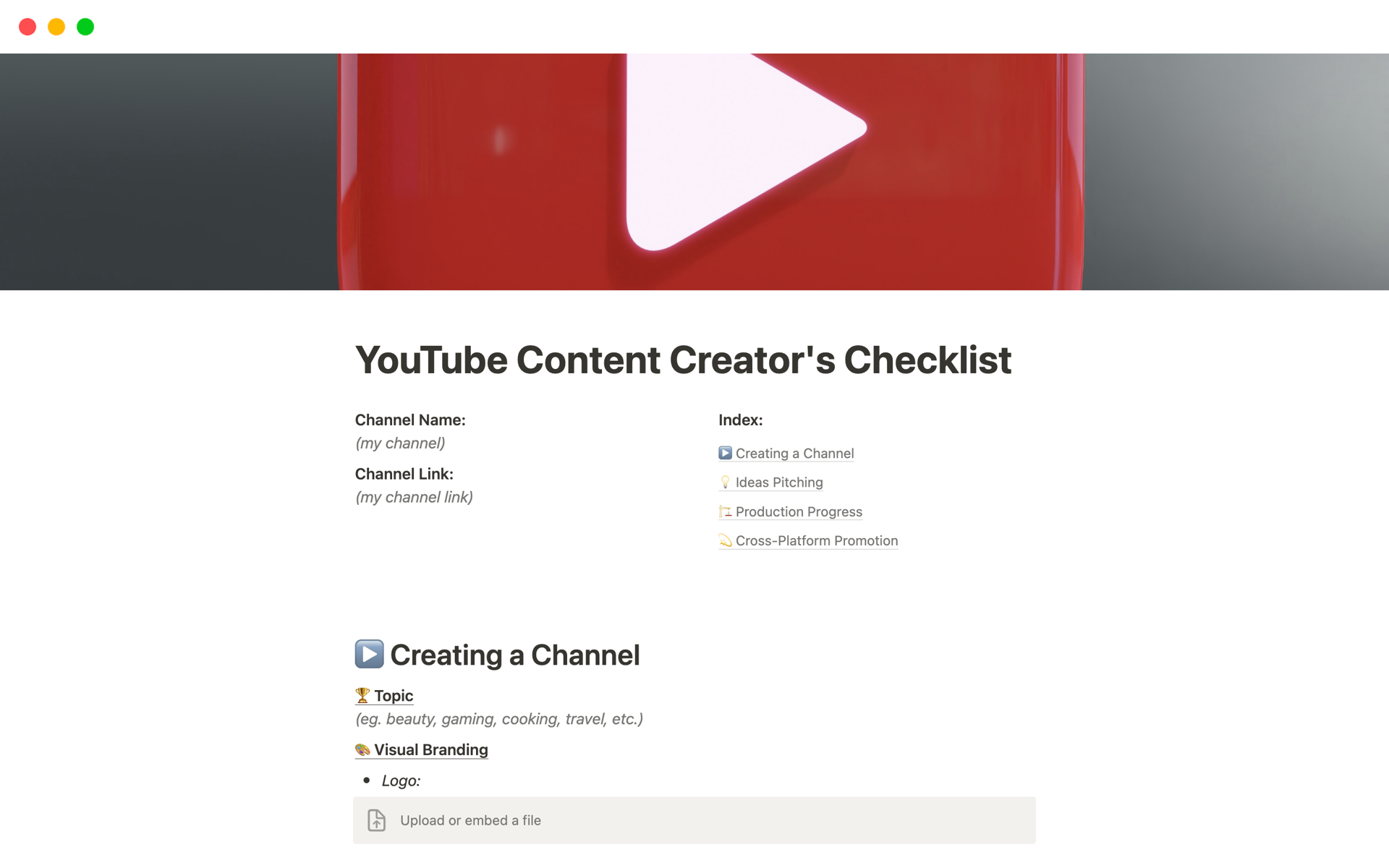 YouTube Dashboard Template | Notion Marketplace
