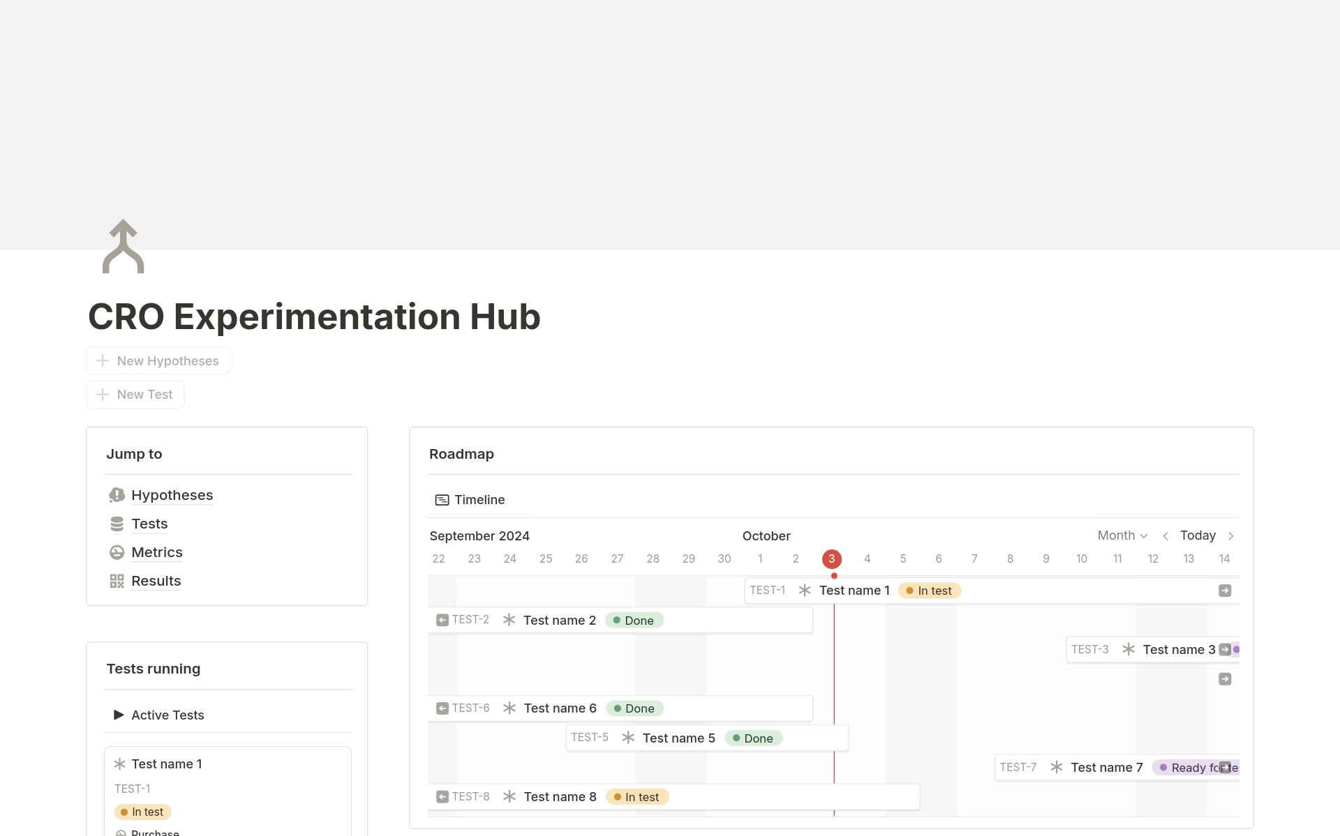 A/B Test Experiment Template Template by Hustlers | Notion Marketplace