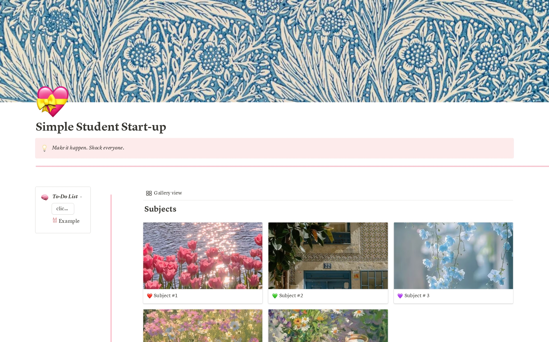 Simple Student Start-Up Template by Rah Rah Ramblings | Notion Marketplace