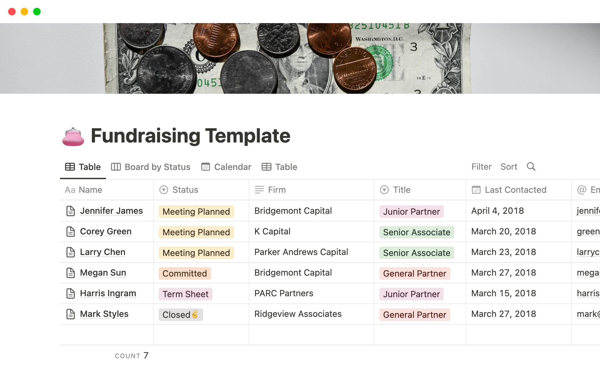 Fundraising Template by Digital Templates HQ | Notion Marketplace