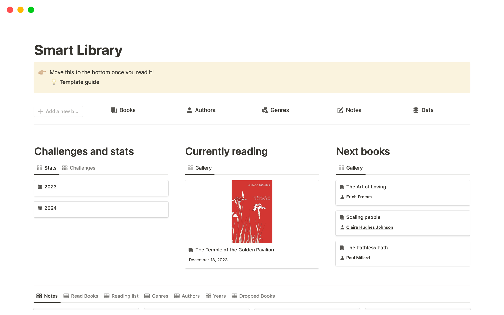 Smart Library Template | Notion Marketplace