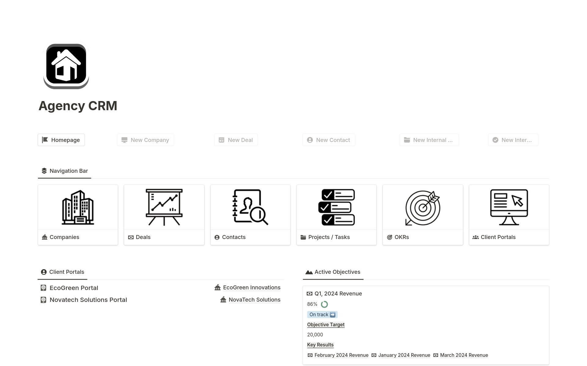 Agency OS | CRM & Business Planner Template | Notion Marketplace