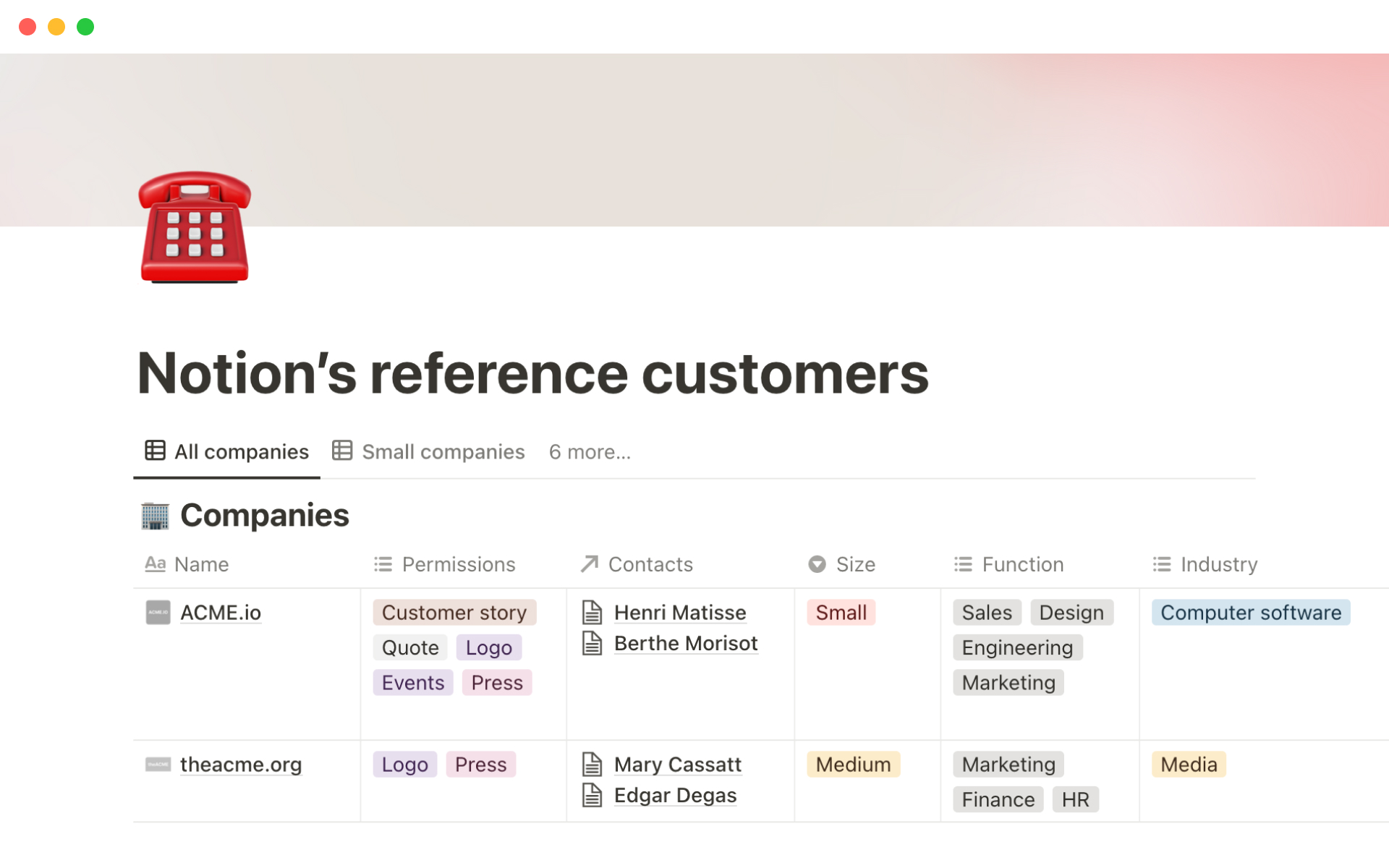 Notion’s reference customers 2024 Template | Notion Marketplace