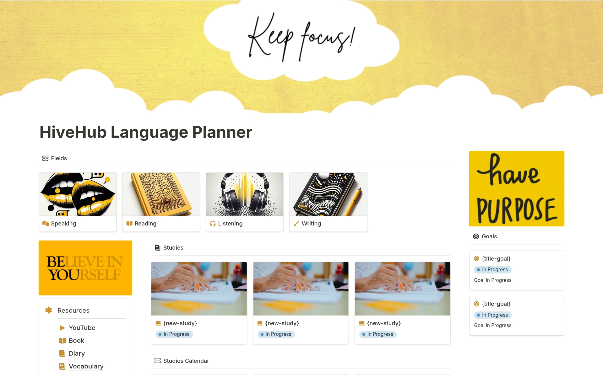 Language Hub (Polyglot Project) Template by HiveHub Labs - by Scar ...