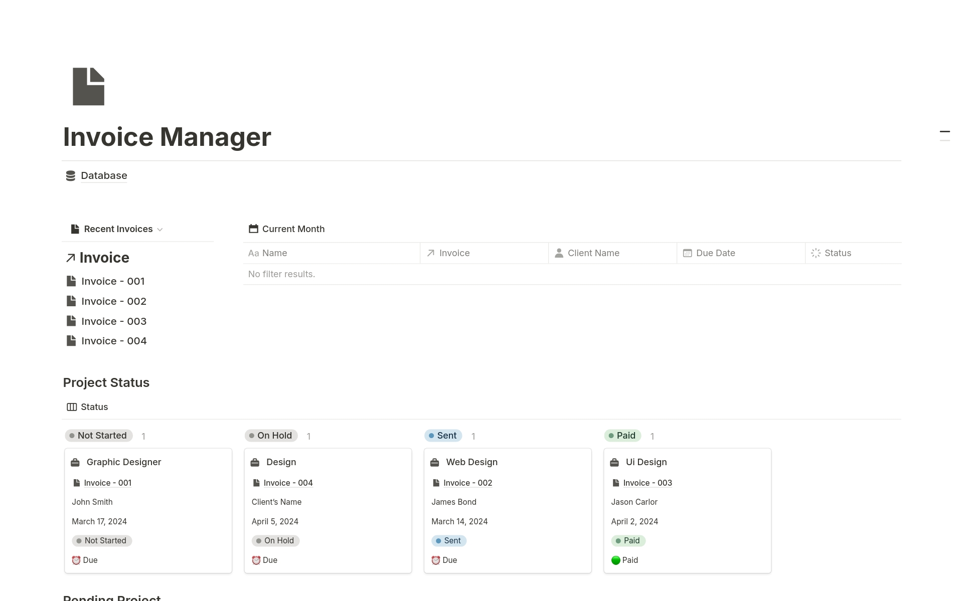 InvoiceMate Template by Tomas Vysny | Notion Marketplace