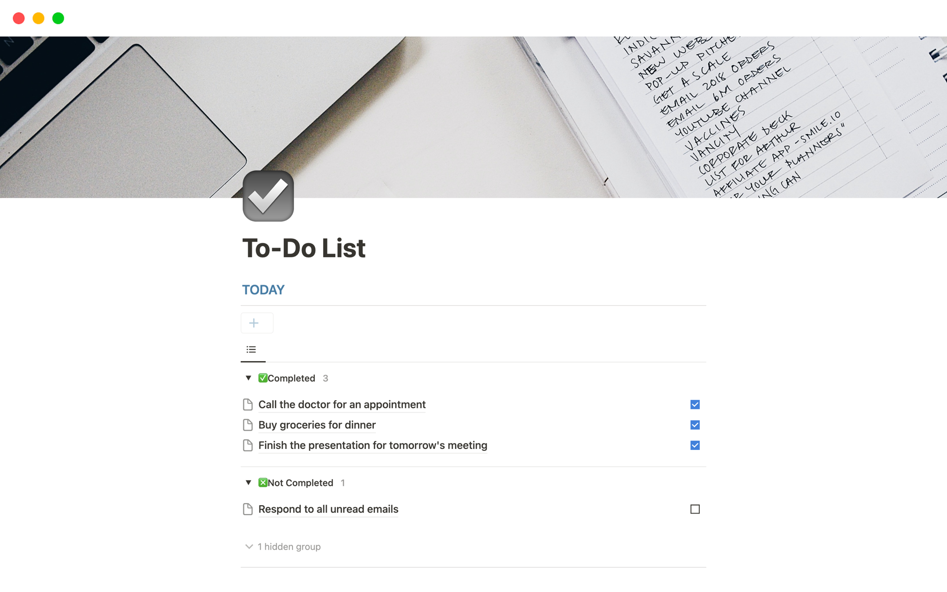 Straight forward to do list Template | Notion Marketplace