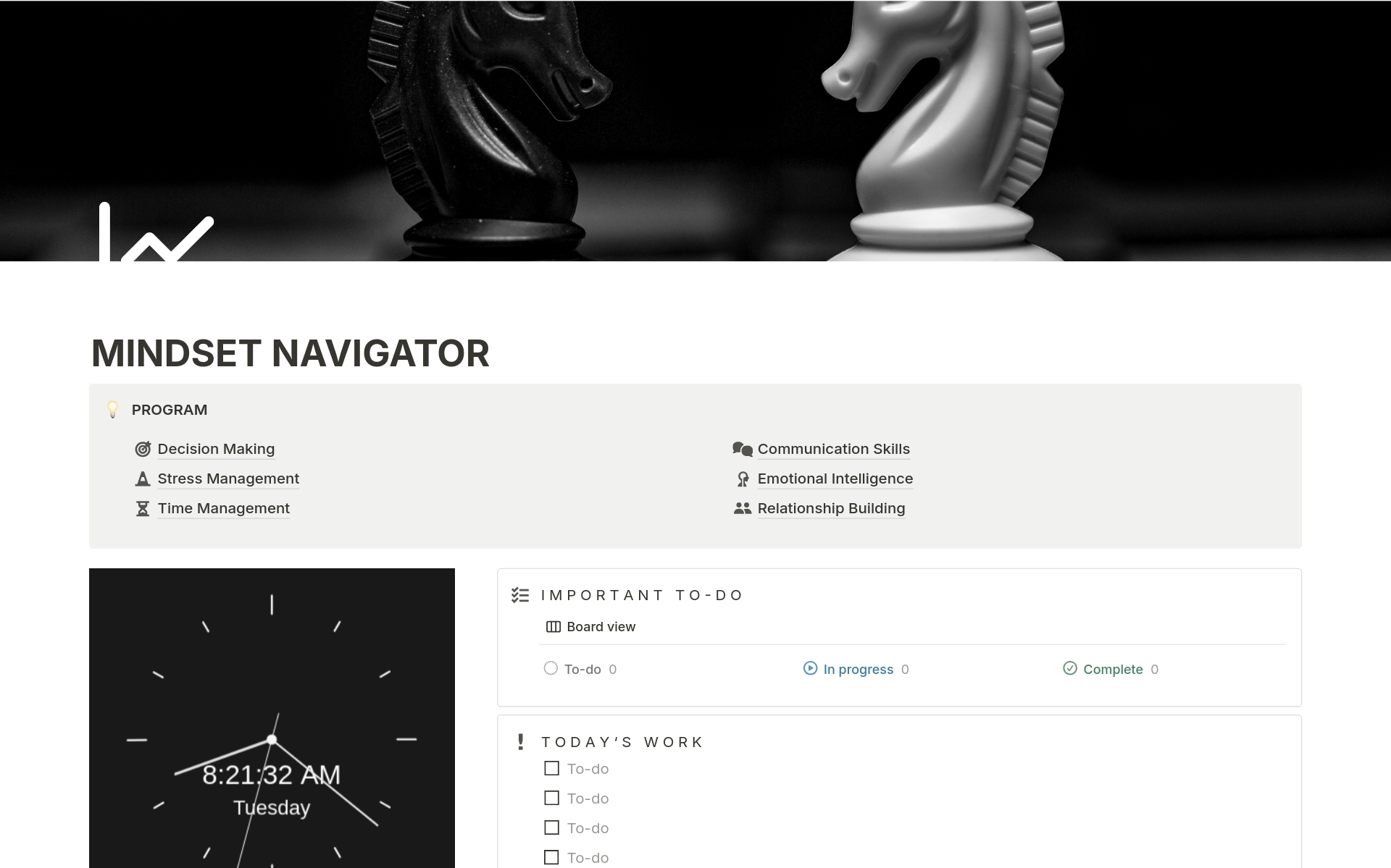 Mindset Navigator Template | Notion Marketplace