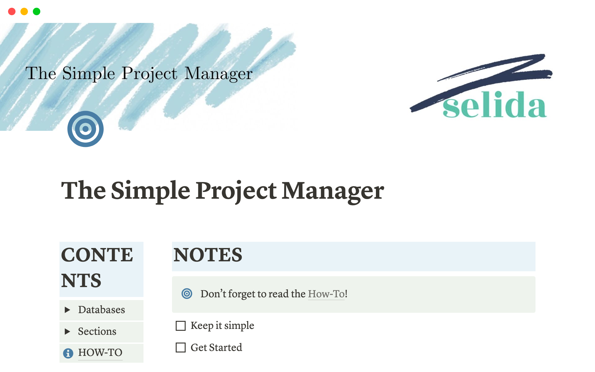 The Simple Project Manager Template | Notion Marketplace