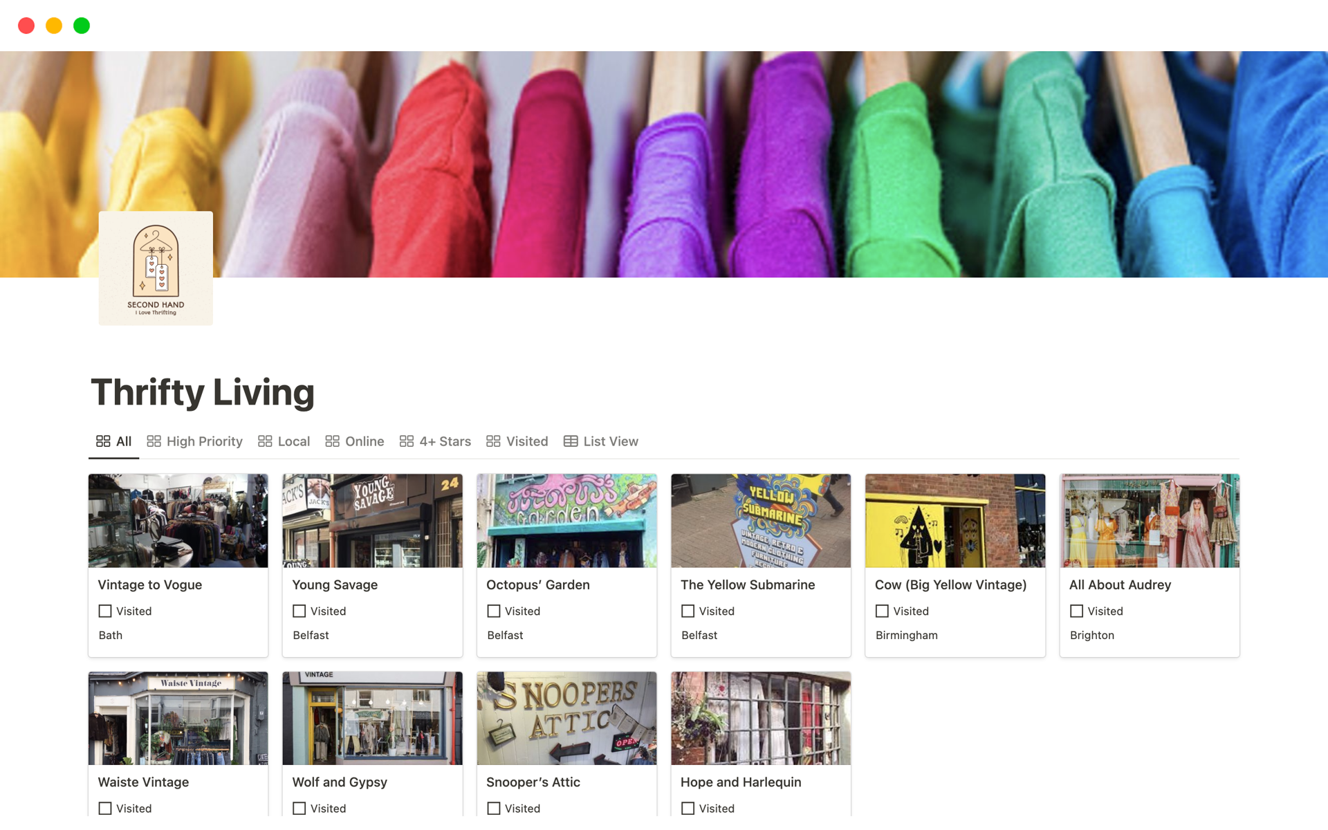 Thrifty Living Template | Notion Marketplace
