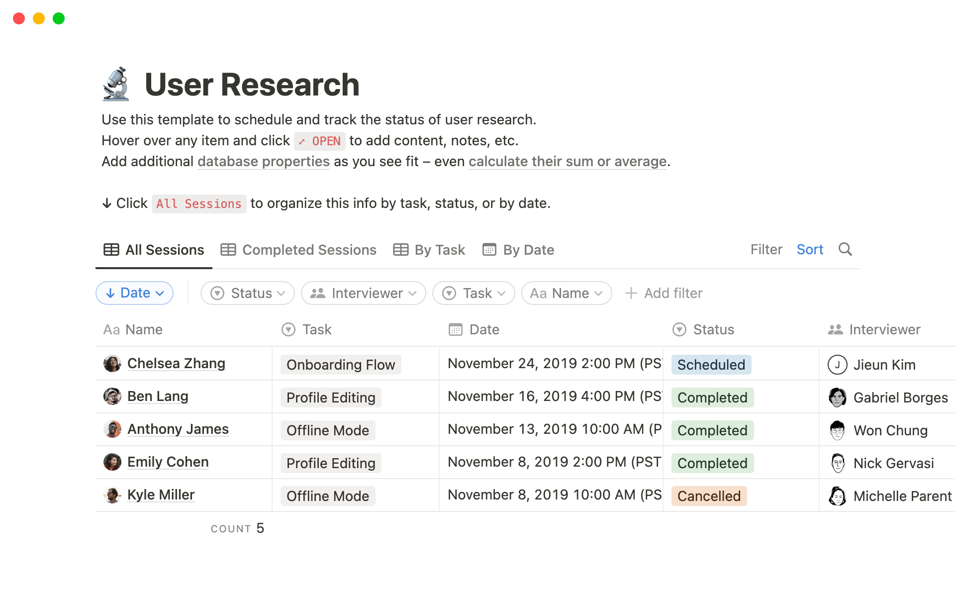 Top User Research Templates for Product Managers | Notion Template ...