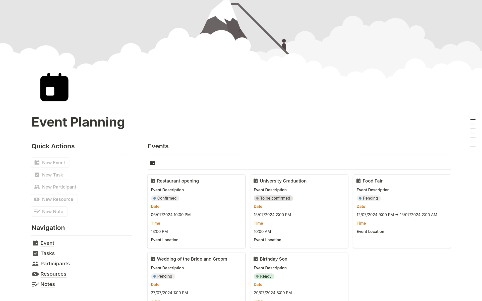 Event Planning Template | Notion Marketplace