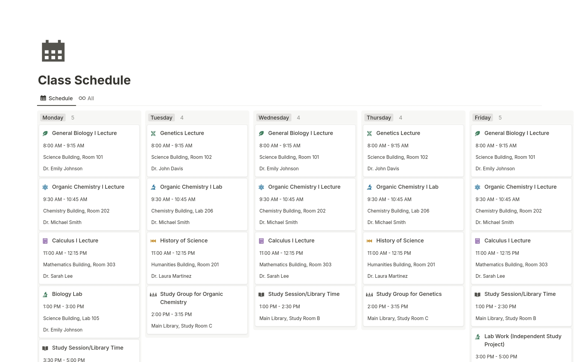 Notion (ノーション)の無料の新学期テンプレート | Notion (ノーション)マーケットプレイス