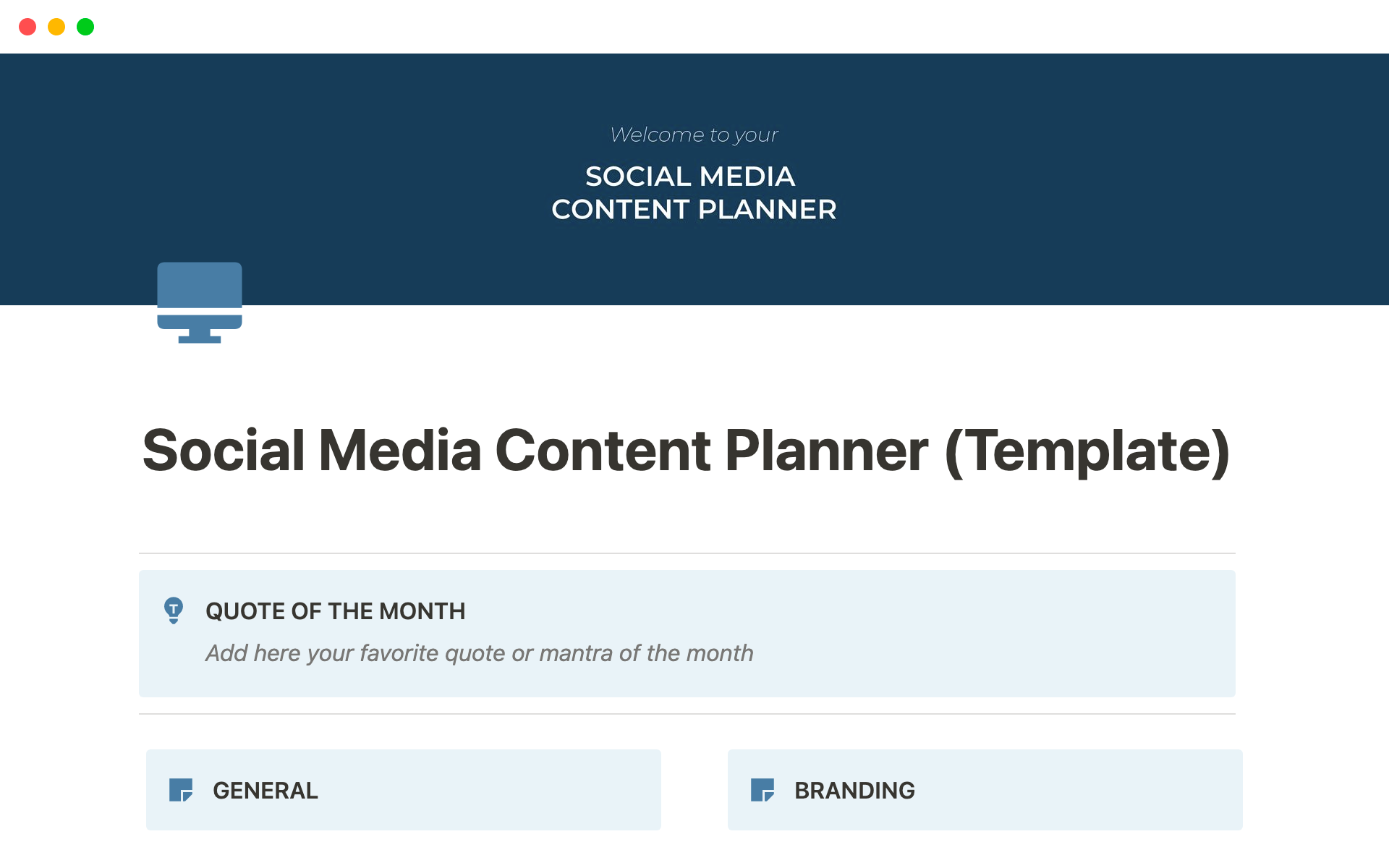 Notion Social Media Mastermind Template | Notion Marketplace