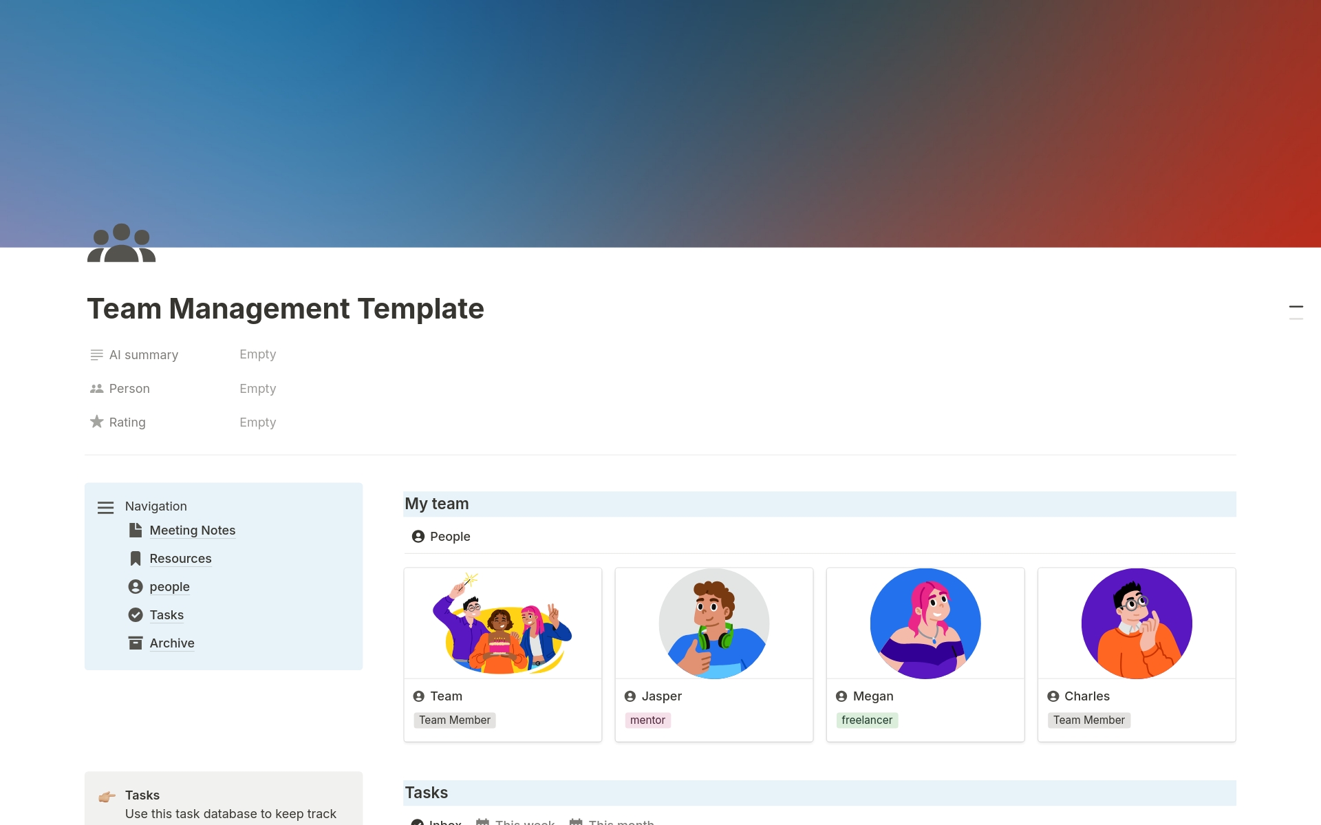 Complete Worship Team Management Template | Notion Marketplace