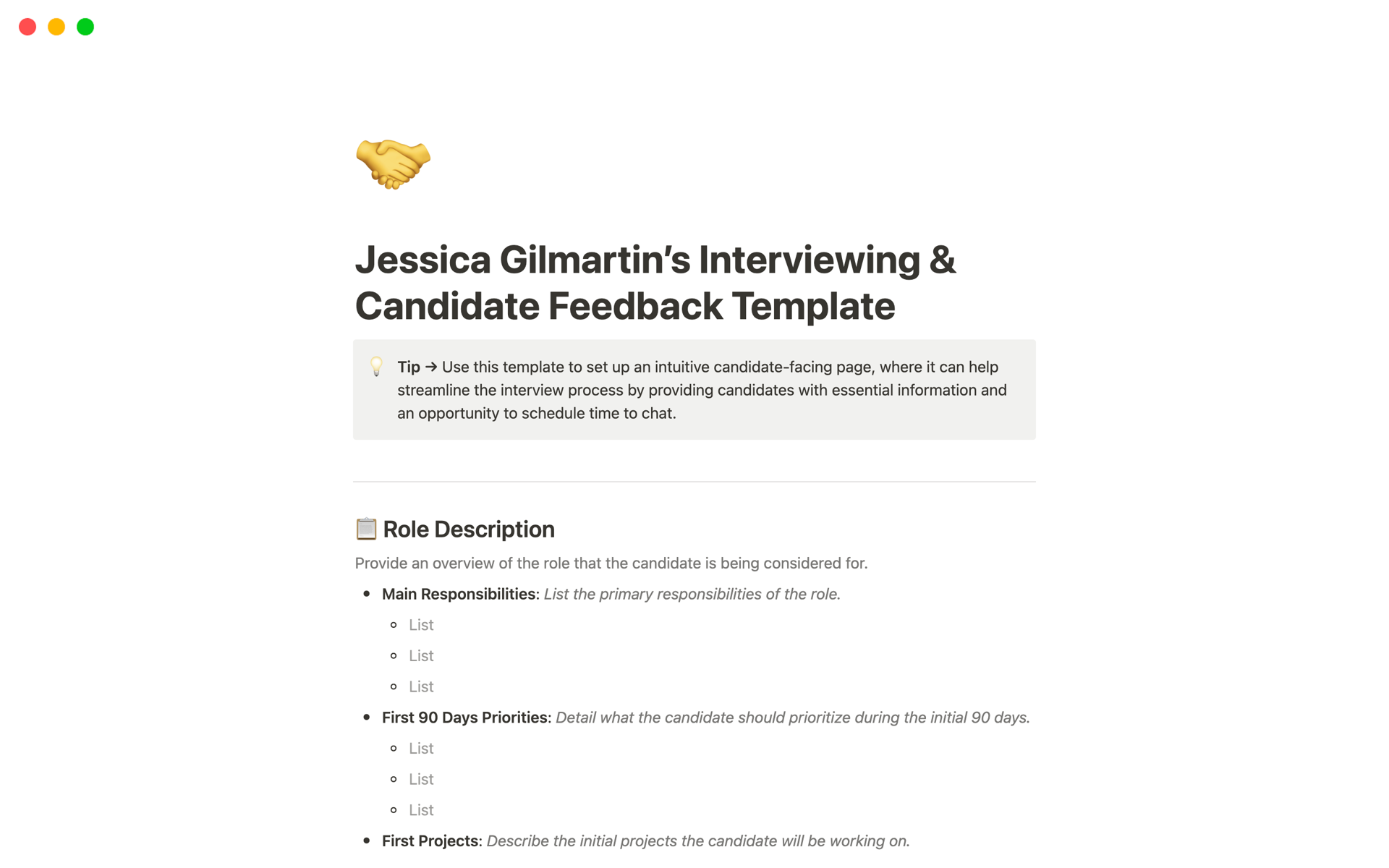 Job Interview Rubric Template | Notion Marketplace