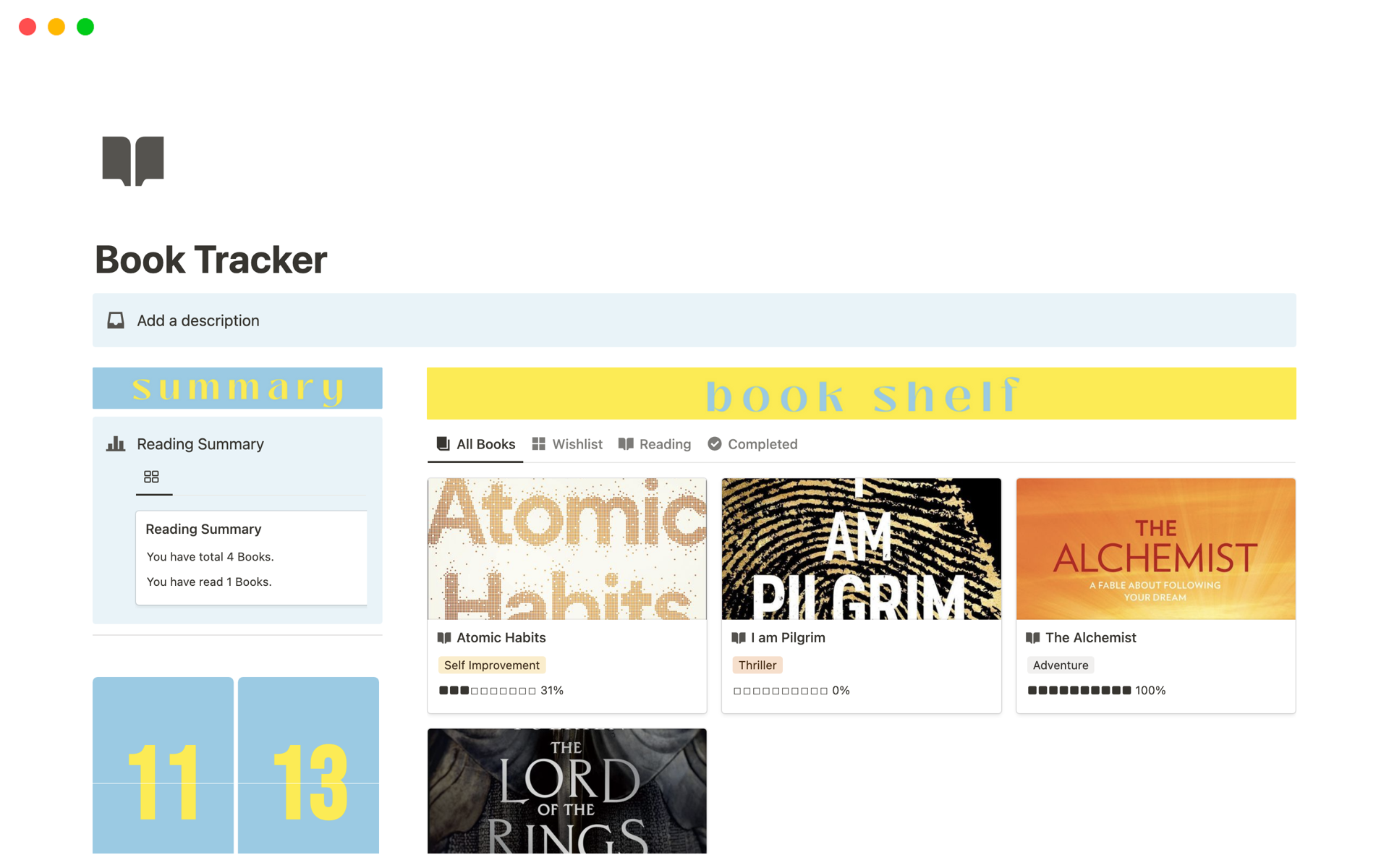 Book Tracker Template by iamsourabhshen | Notion Marketplace