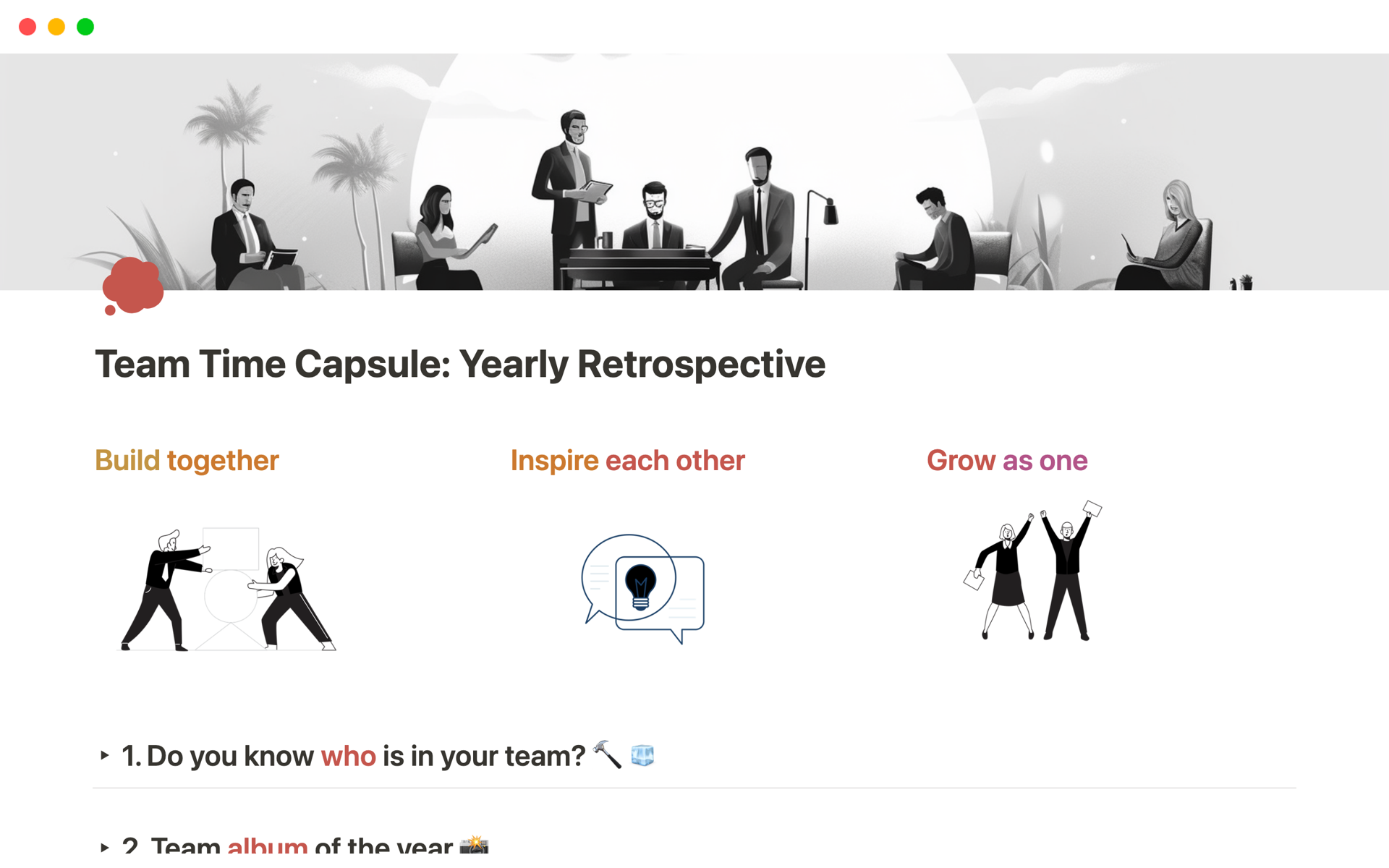 Team Retrospective Workshop: Time Capsule Template by Mona ...