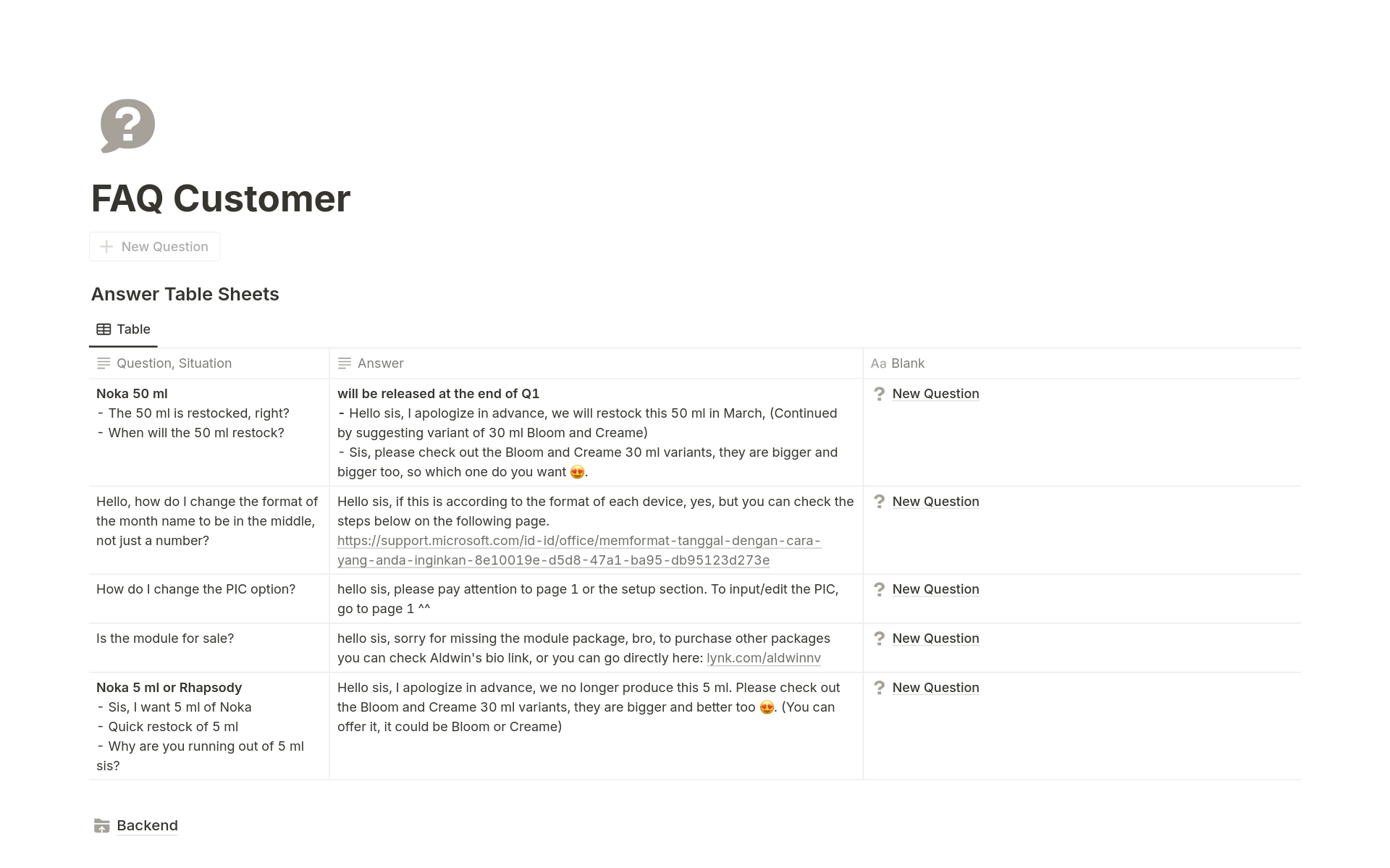 Frequently Asked Questions from Customer Template by Aldwin Nou ...