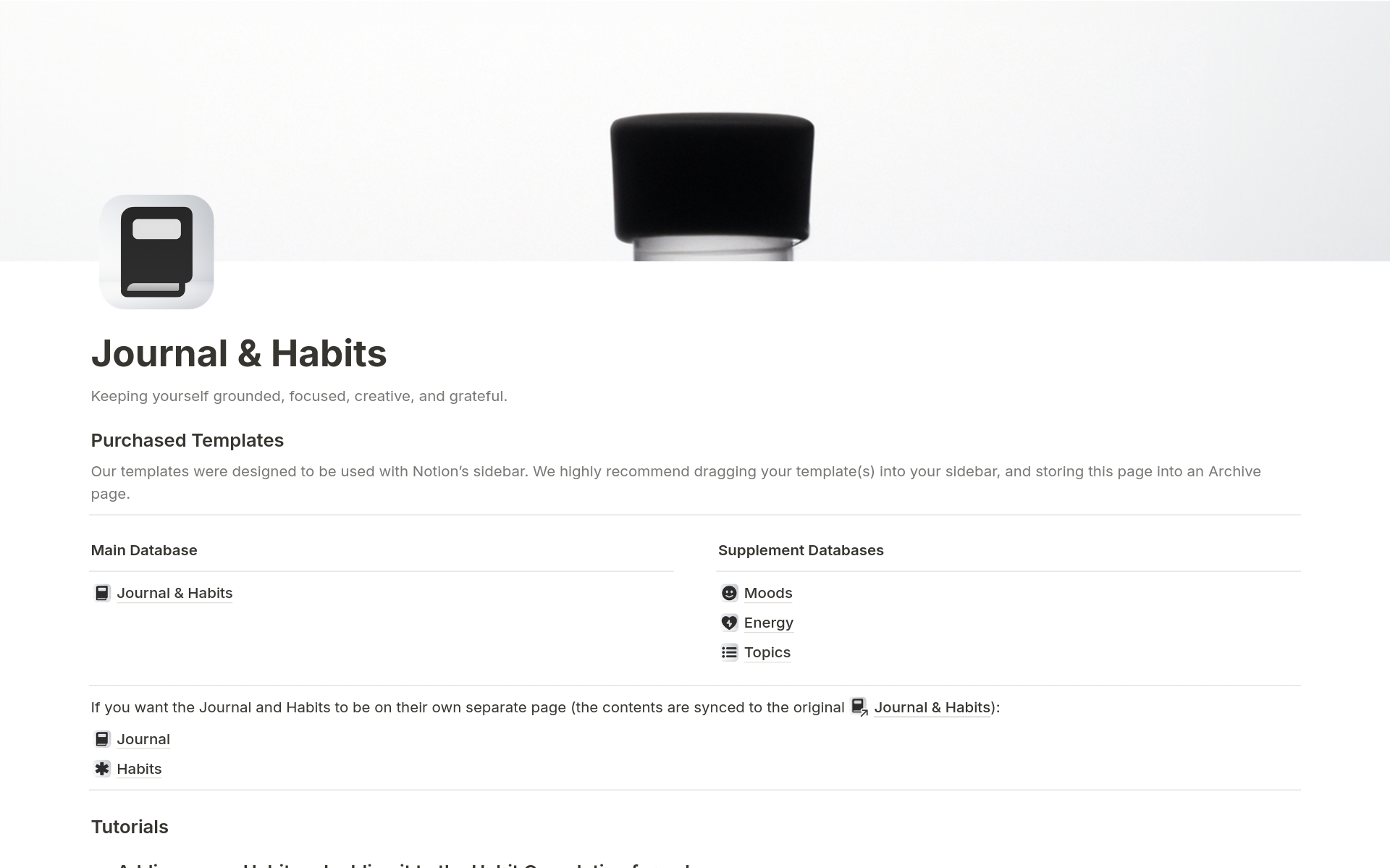 Journal & Habits Template by N-Labs | Notion Marketplace