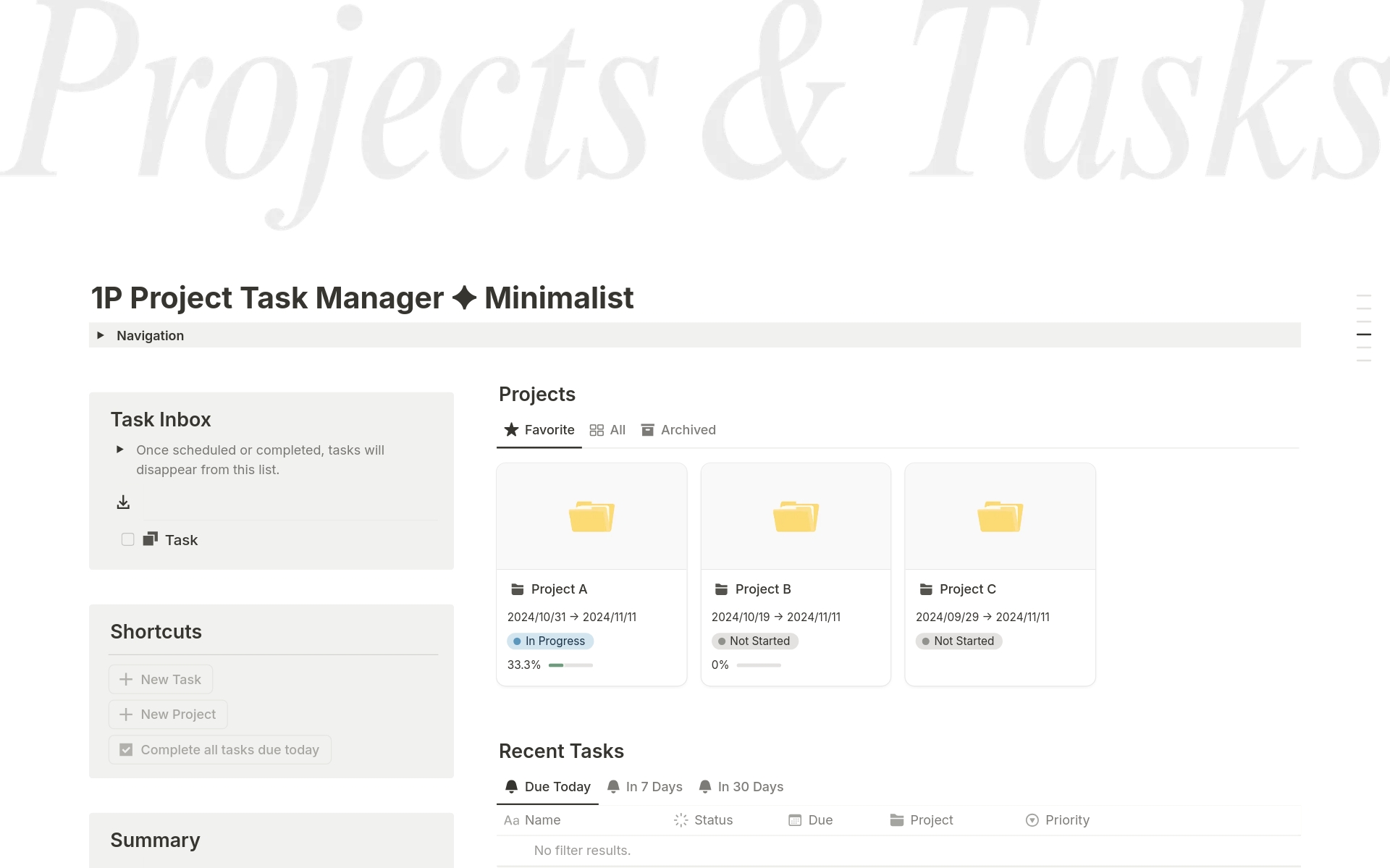 PartnerStack's Projects Template | Notion Marketplace