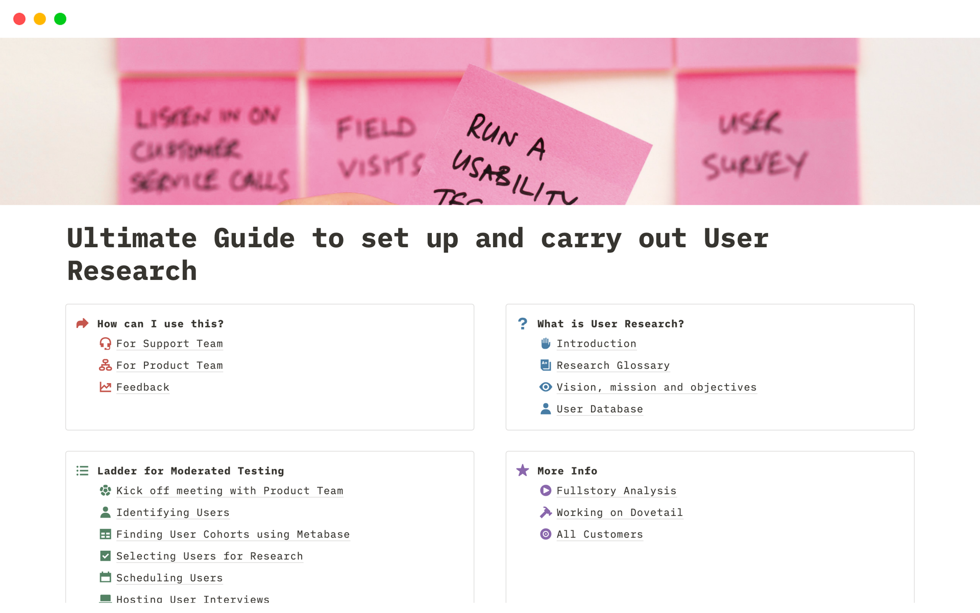 Ultimate Guide to User Research Template by Riya Jawandhiya | Notion ...